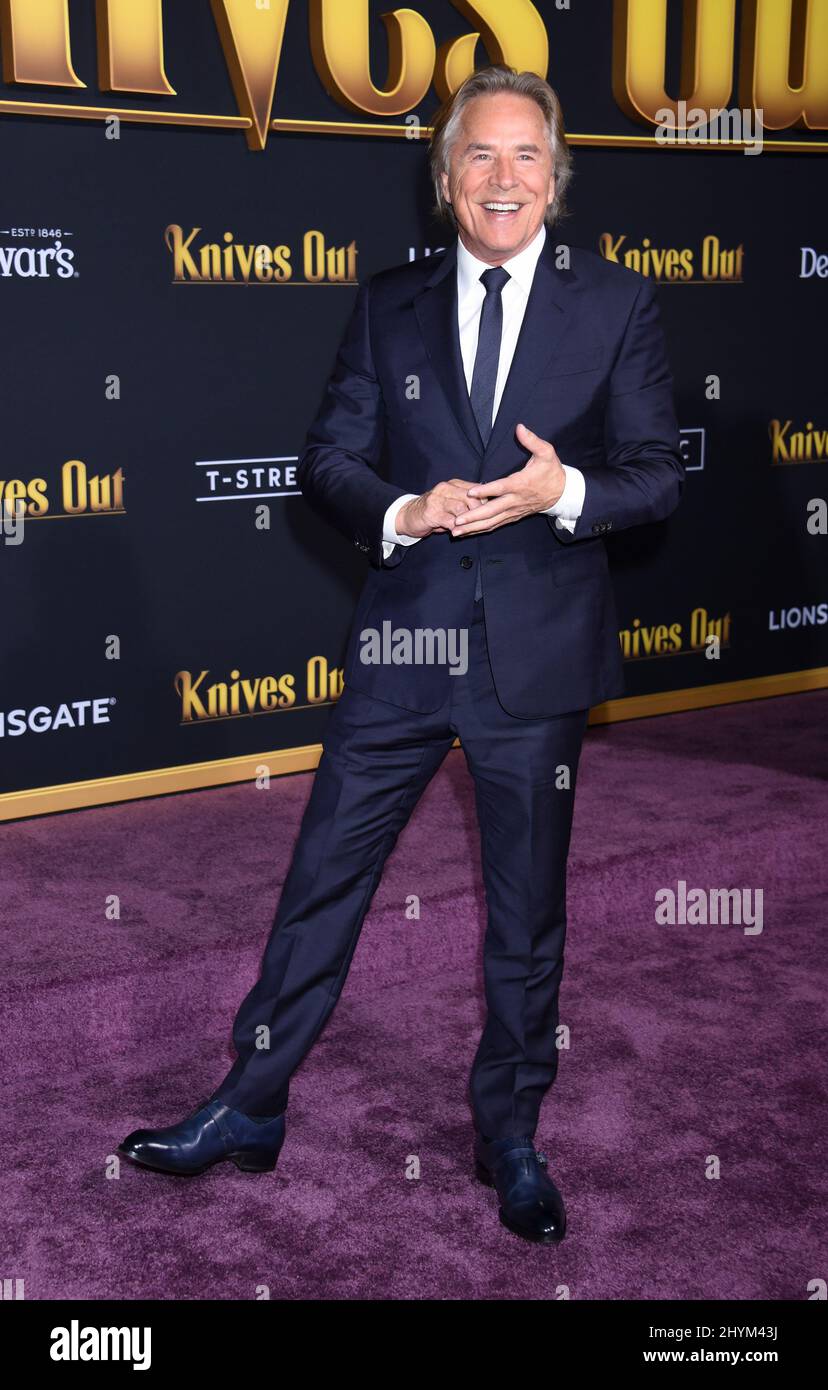 Don Johnson at the "Knives Out" Los Angeles Premiere held at the ...