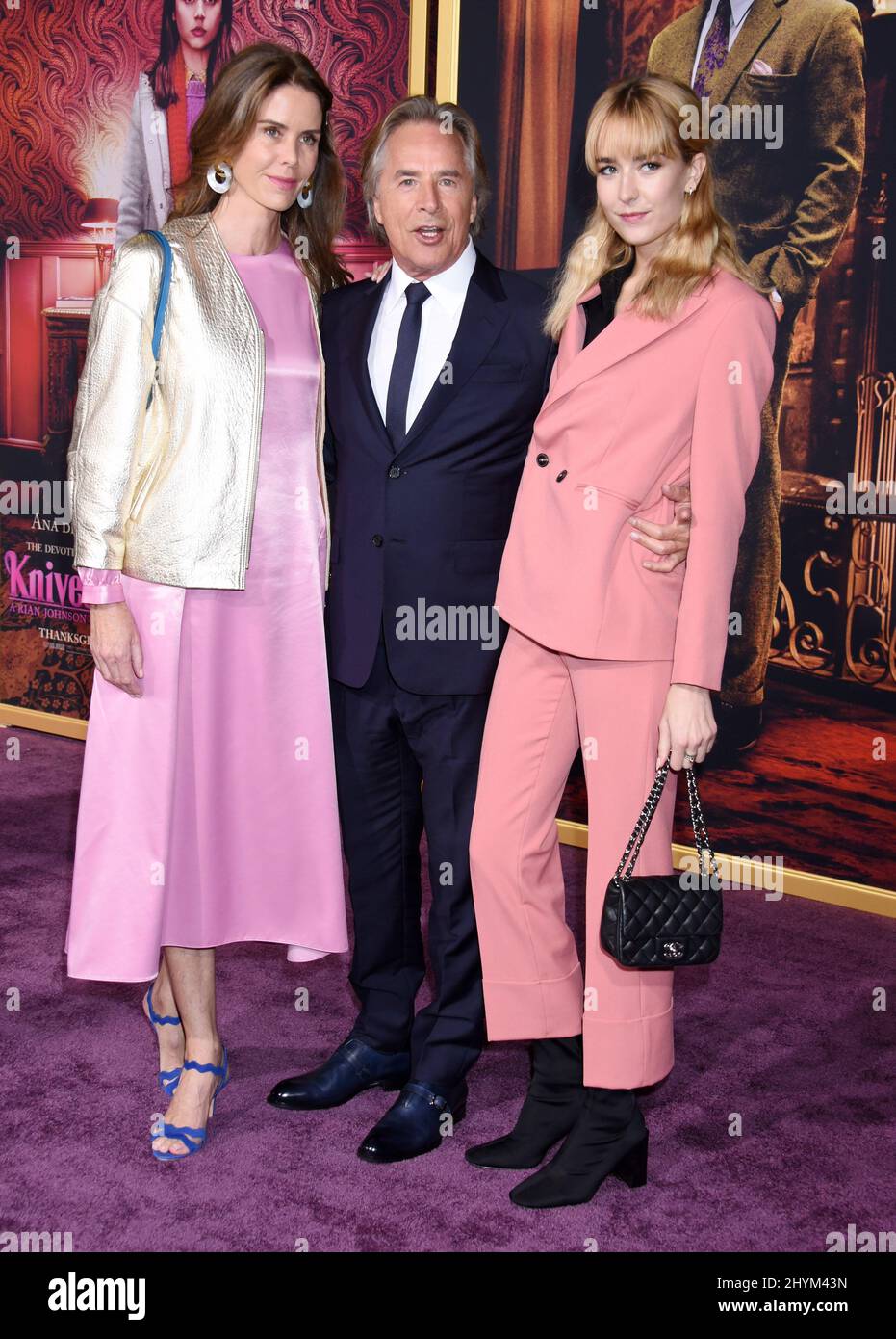 Don Johnson, Kelley Phleger and Grace Johnson at the "Knives Out" Los ...