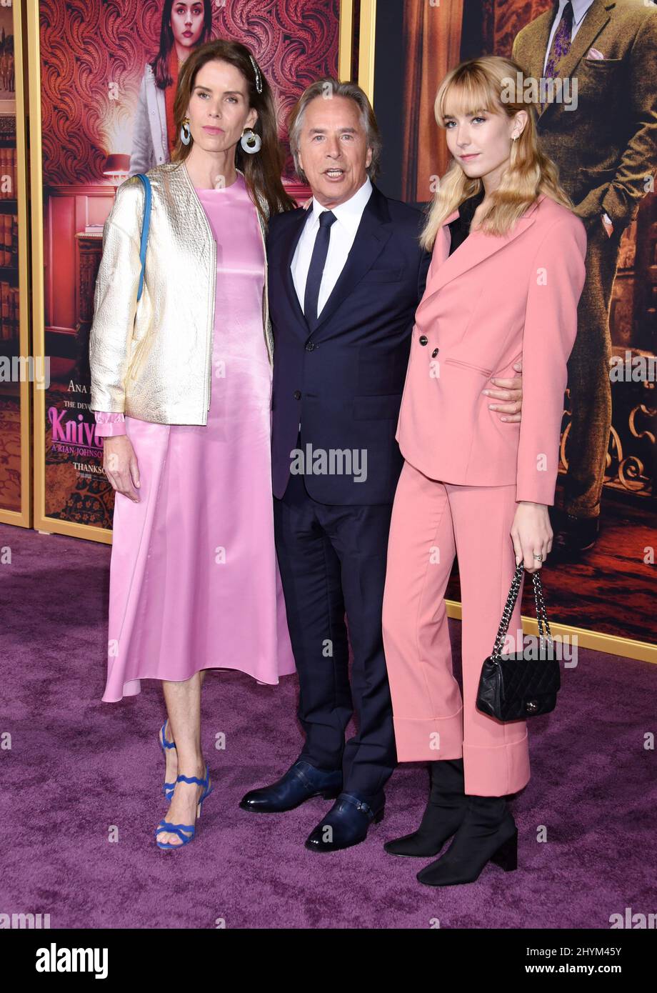 Don Johnson, Kelley Phleger and Grace Johnson at the "Knives Out" Los ...