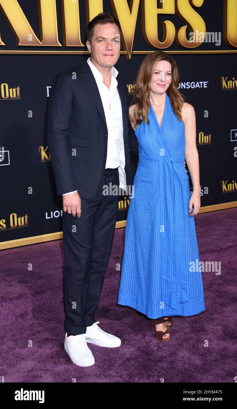 Michael Shannon and Kate Arrington at the "Knives Out" Los Angeles ...
