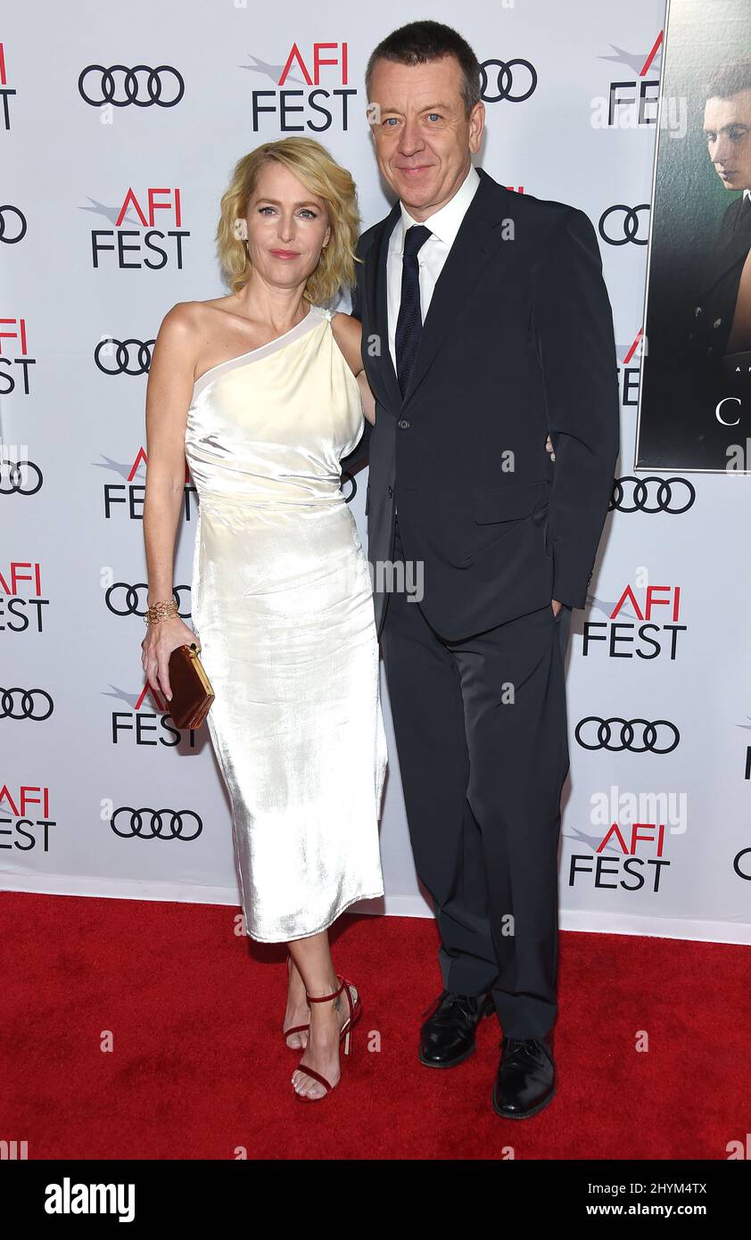 Gillian Anderson and Peter Morgan at 'The Crown' Gala Screening and ...