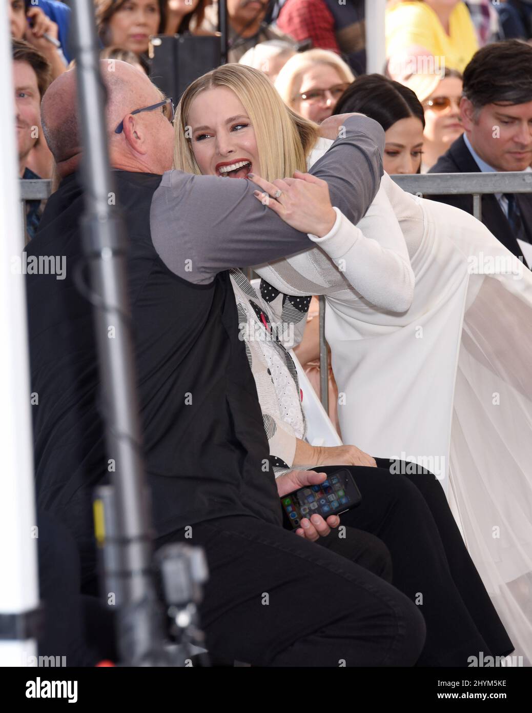 Kristen Bell is joined by Tom Bell at her Walk of Fame Ceremony held on ...