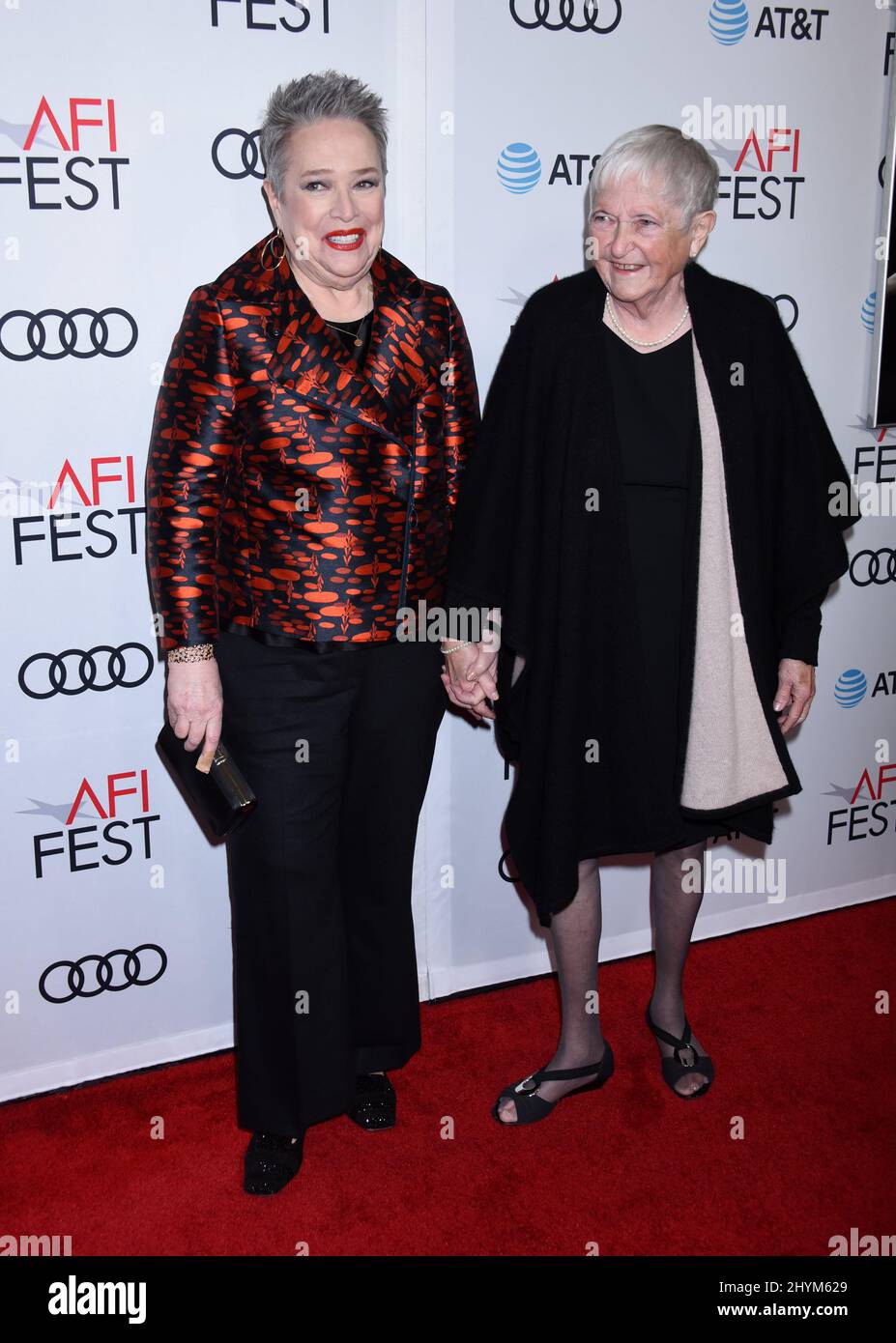 Kathy Bates and Bobi Jewell attending the World Premiere of Richard ...