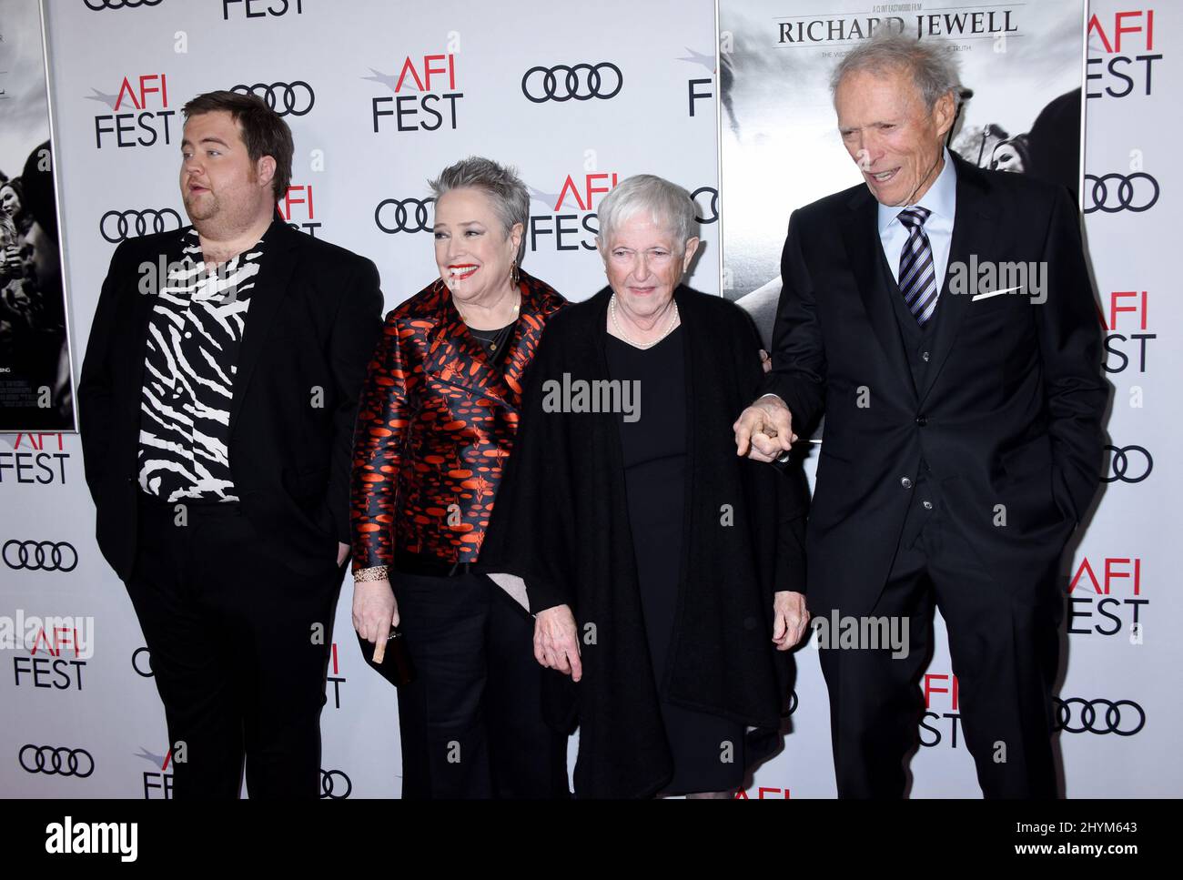 Paul Walter Hauser, Kathy Bates, Bobi Jewell and Clint Eastwood ...