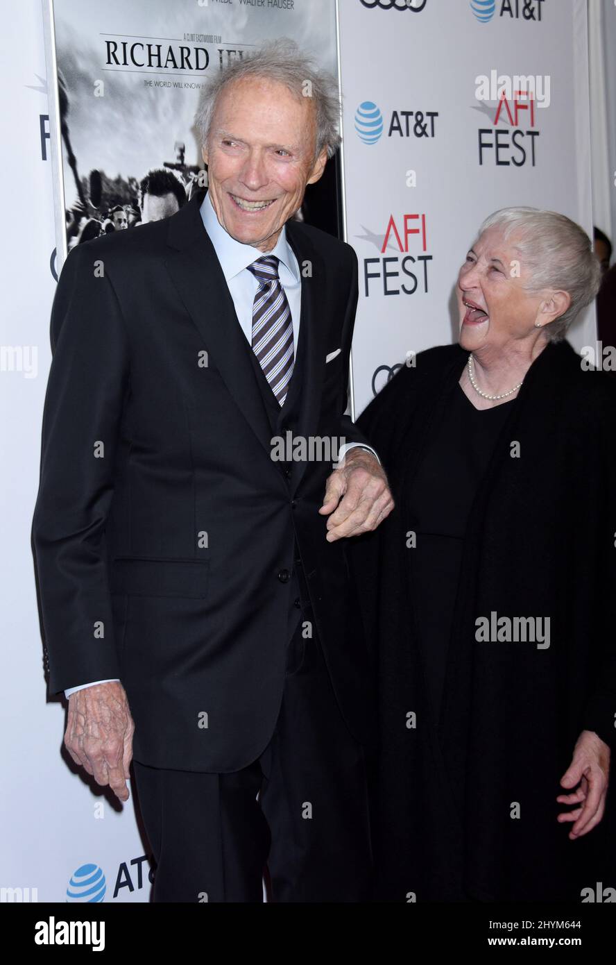 Clint Eastwood and Bobi Jewell attending the World Premiere of Richard ...