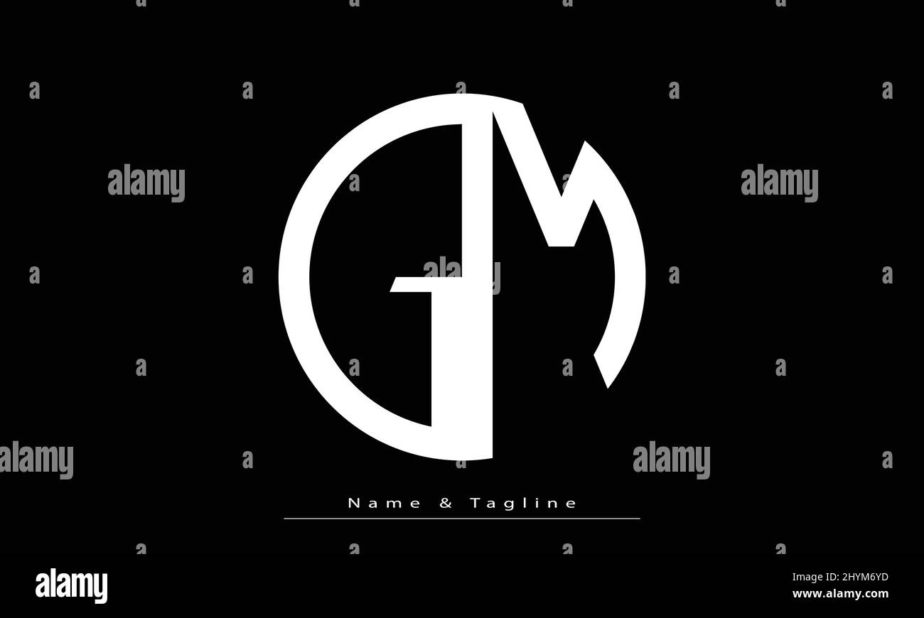 Alphabet letters Initials Monogram logo GM , MG Stock Vector Image & Art - Alamy
