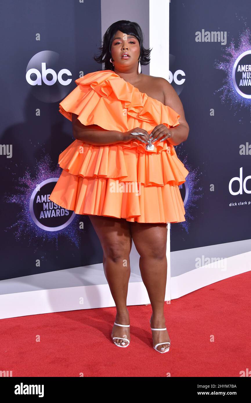 Lizzo attending the 2019 American Music Awards held at the Microsoft ...