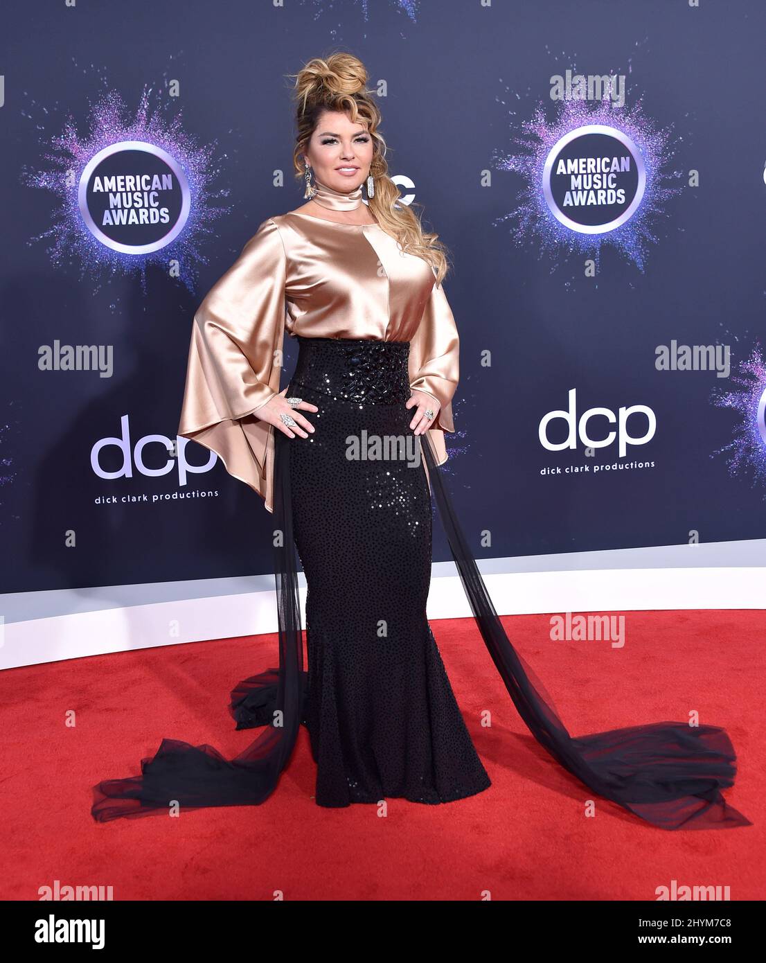 Shania Twain attending the 2019 American Music Awards held at the ...