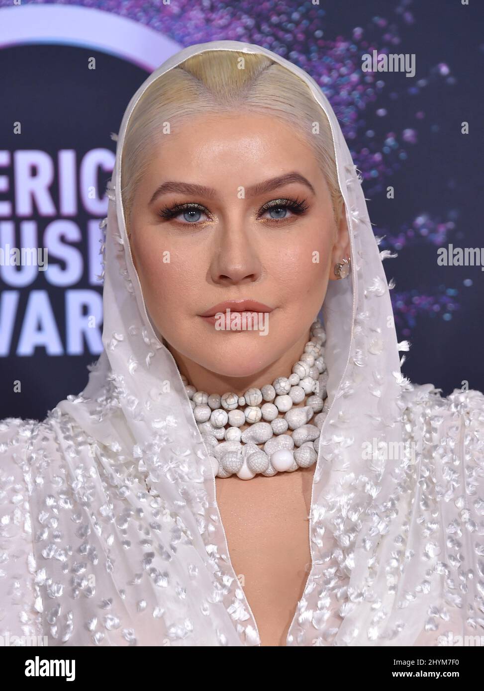 Christina Aguilera attending the 2019 American Music Awards held at the ...