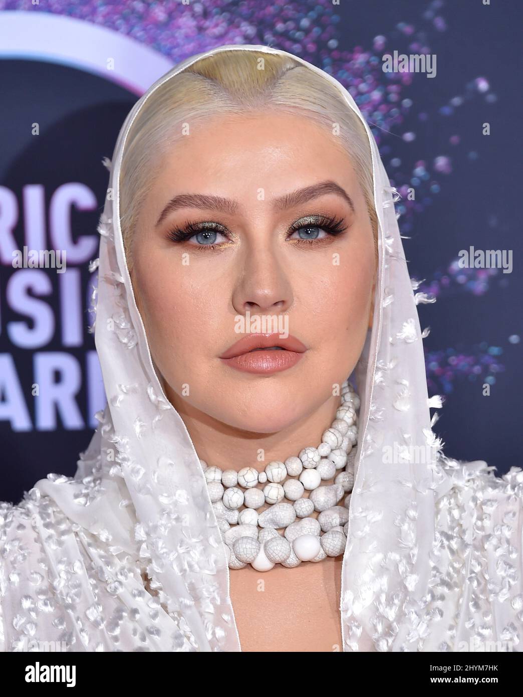 Christina Aguilera attending the 2019 American Music Awards held at the ...