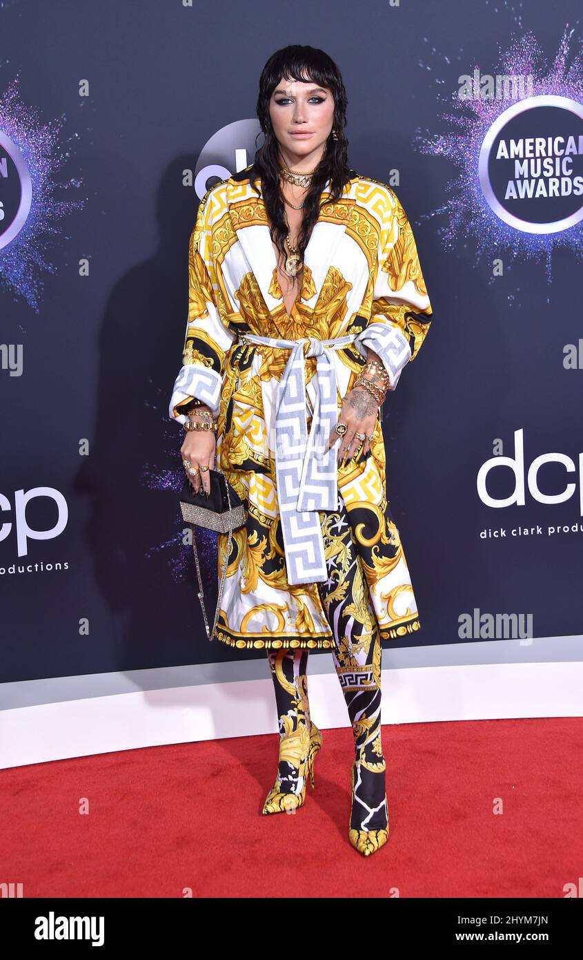 Kesha attending the 2019 American Music Awards held at the Microsoft ...
