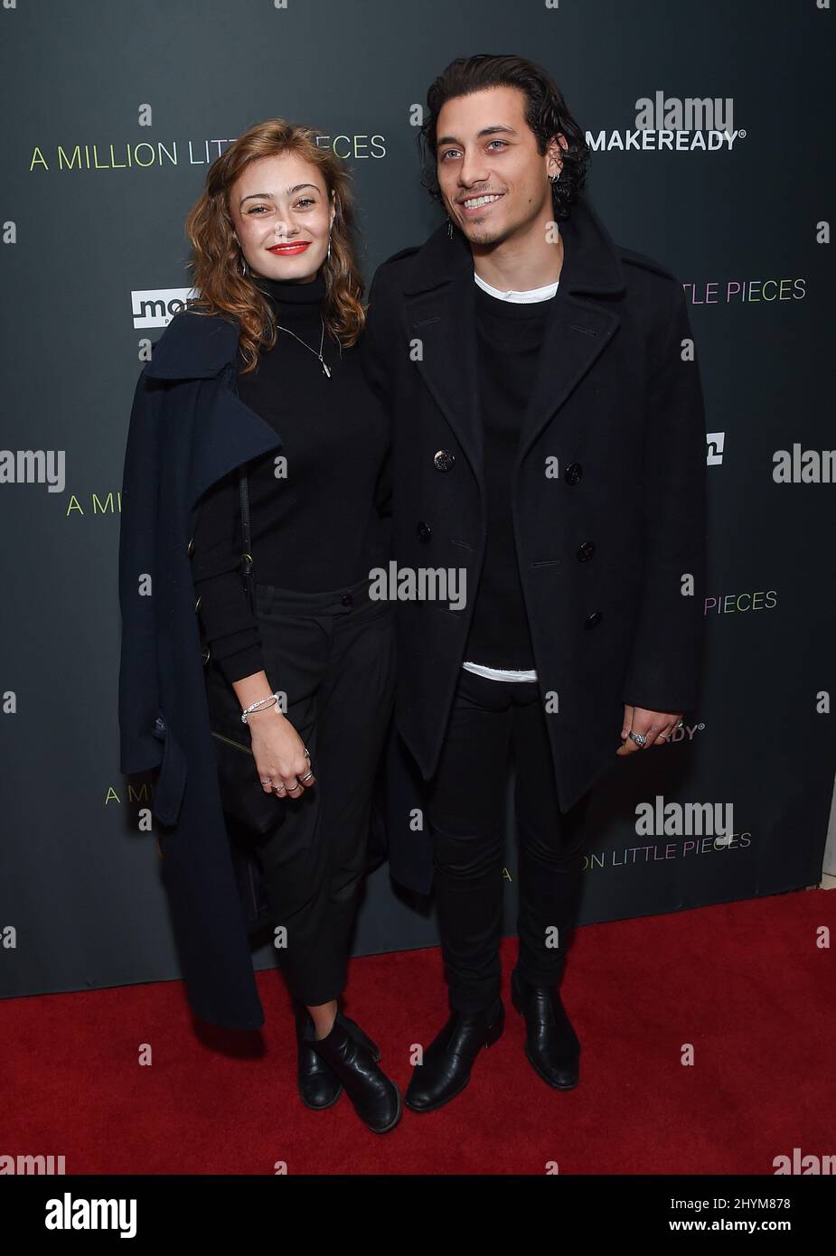 Ella Purnell and Rob Raco attending a special screening of A Million ...