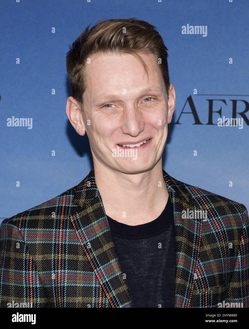 Tom Harper attending a The Aeronauts premiere in New York Stock Photo ...