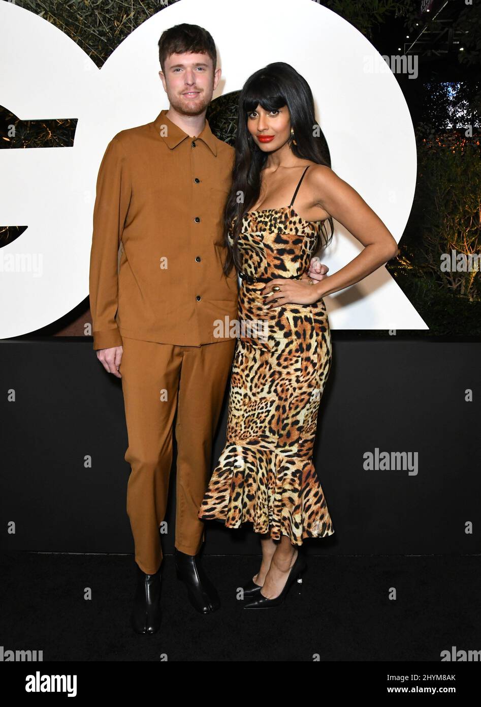 James Blake and Jameela Jamil at the 2019 GQ Men of The Year ...