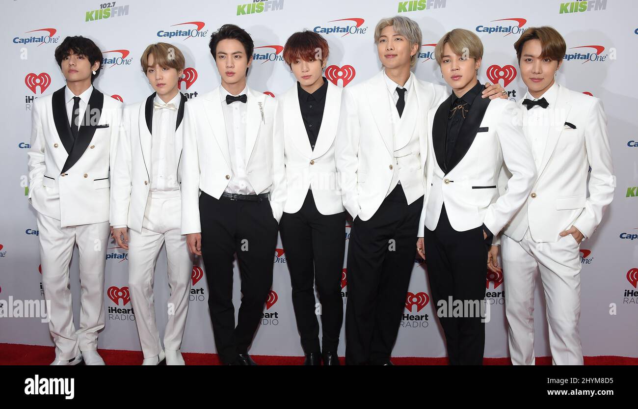 BTS arriving to the KIISFM iHeartRadio'€™s Jingle Ball 2019 at The ...