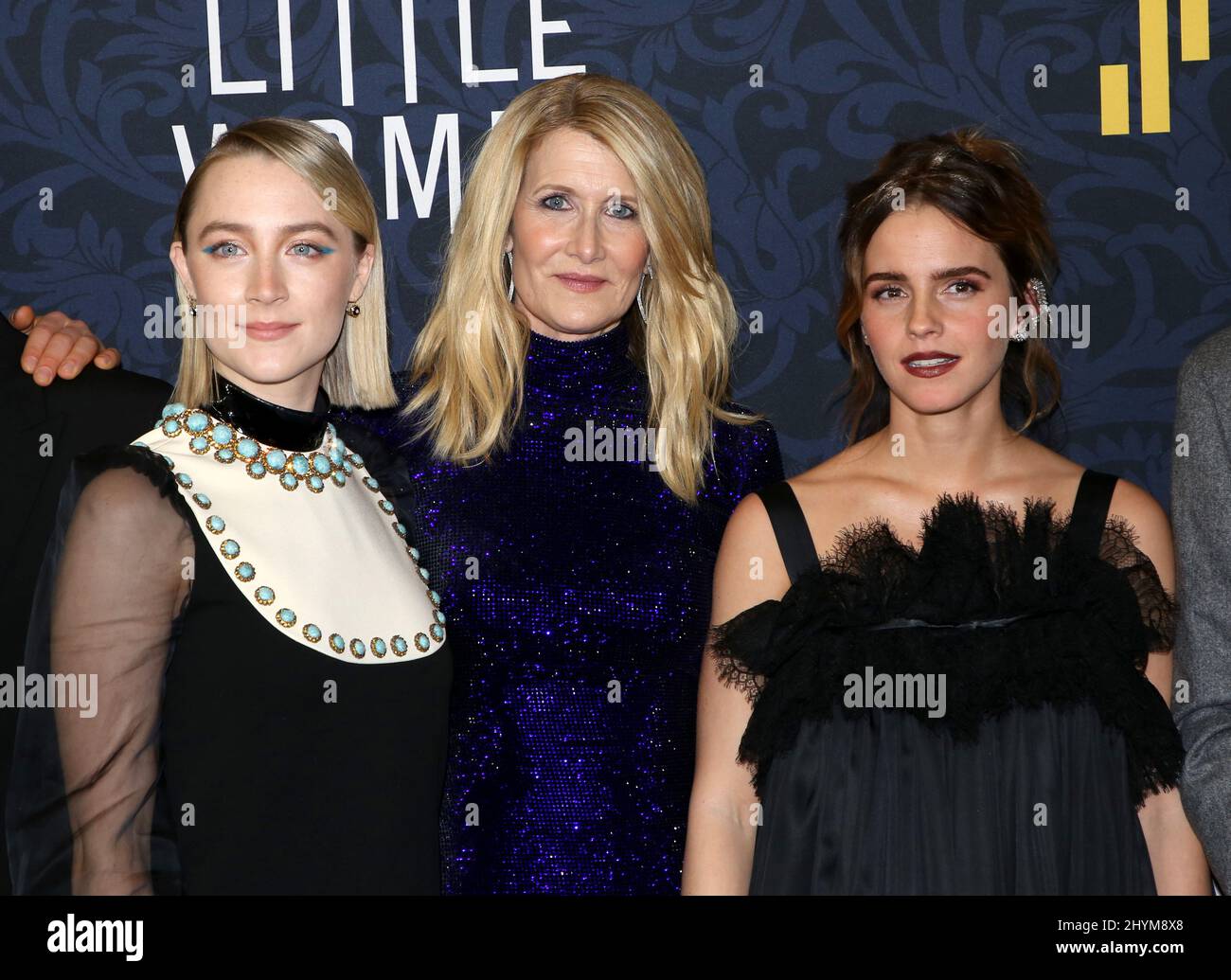 Saoirse Ronan, Laura Dern & Emma Watson attending the premiere of ...