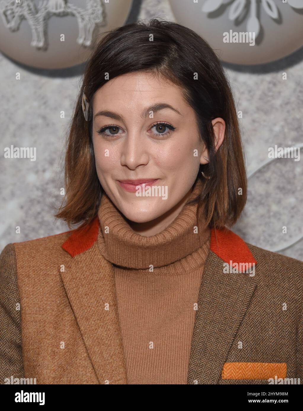 Caitlin McGee arriving to the Brooks Brothers Holiday Celebration ...