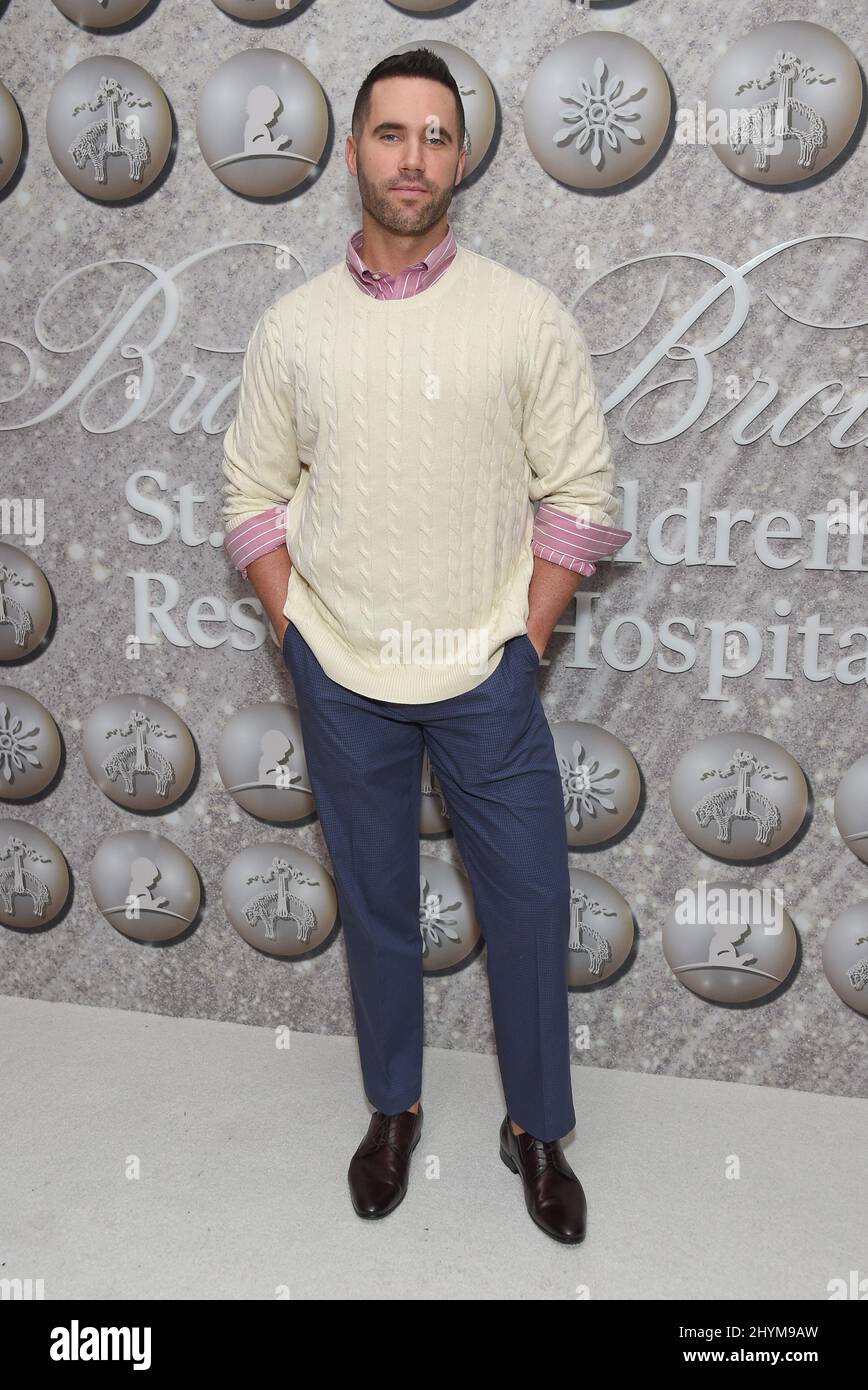 Joel Halcro arriving to the Brooks Brothers Holiday Celebration ...
