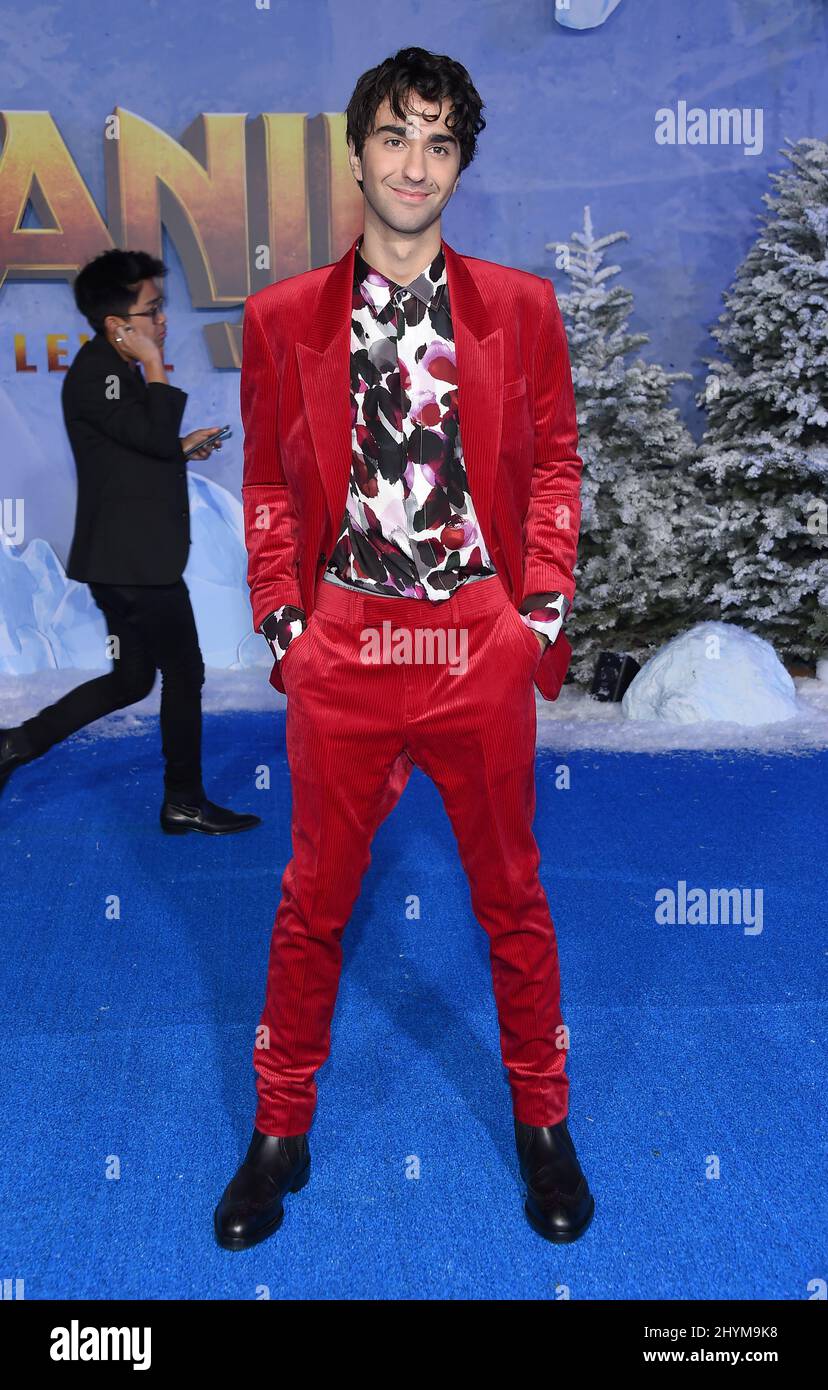 Alex Wolff at the world premiere of "Jumanji: The Next Level'" held at ...