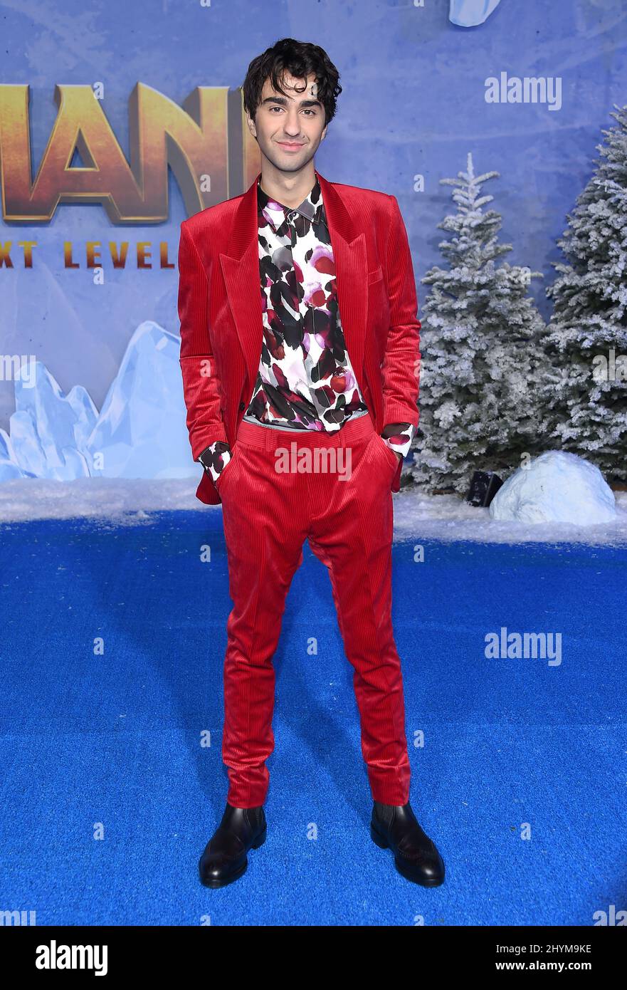 Alex Wolff at the world premiere of "Jumanji: The Next Level'" held at ...