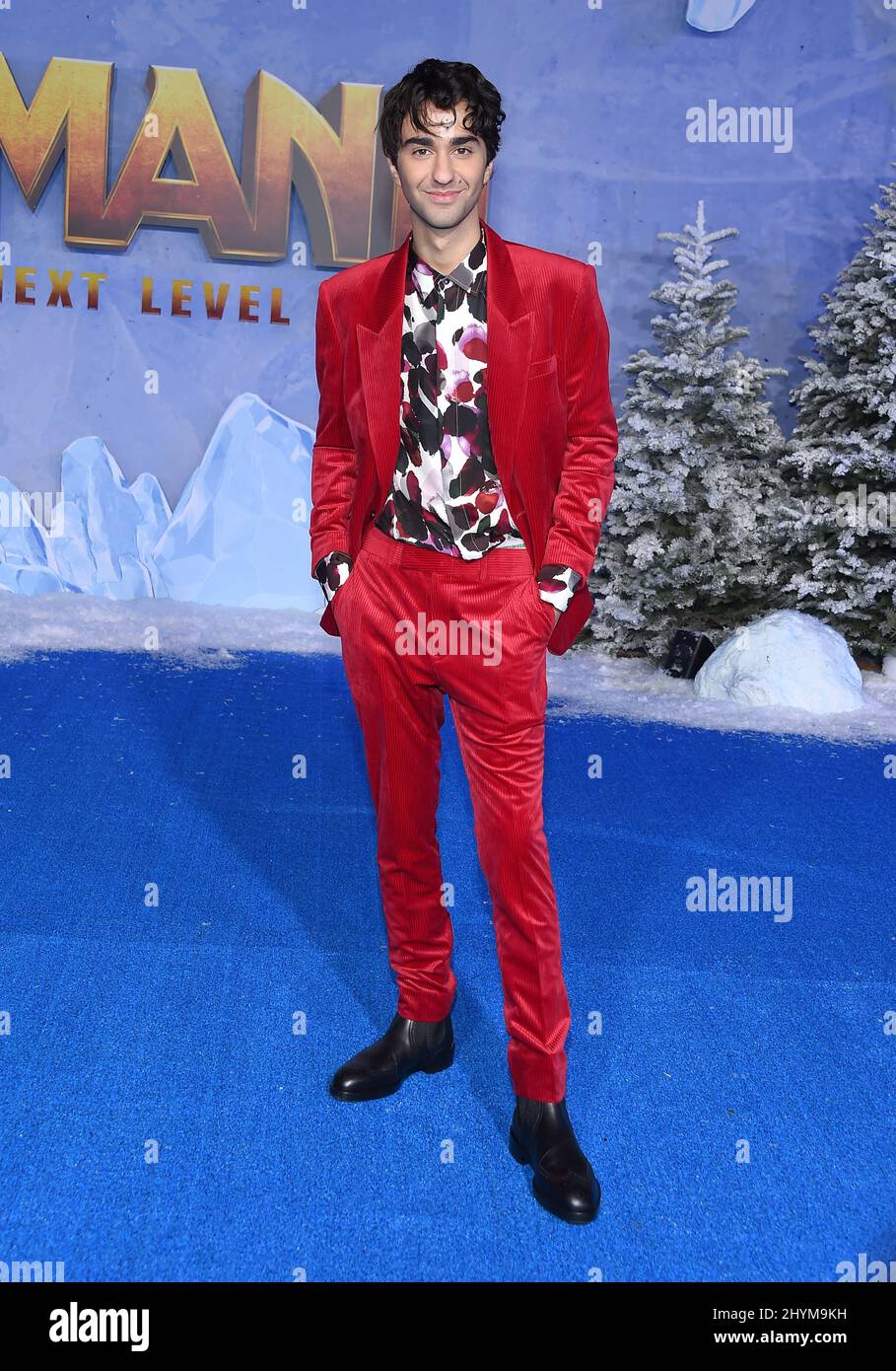 Alex Wolff at the world premiere of "Jumanji: The Next Level'" held at ...