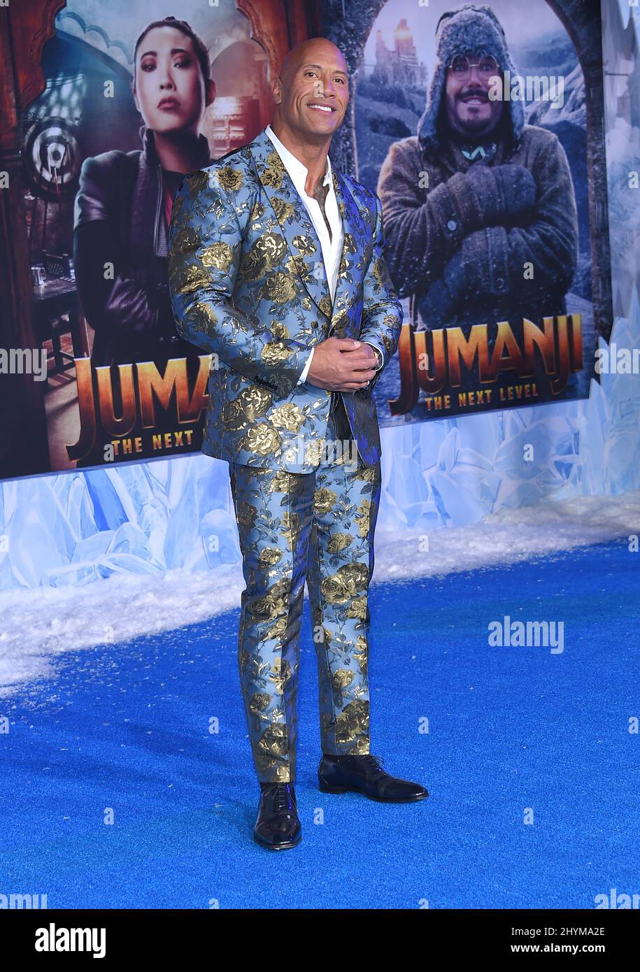 Dwayne Johnson at the world premiere of "Jumanji: The Next Level'" held ...
