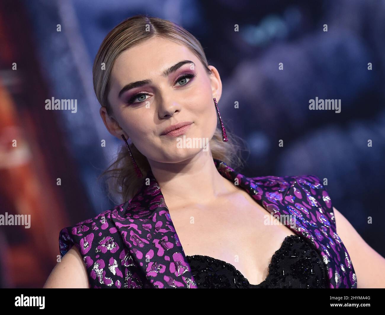 Meg Donnelly at the world premiere of "Jumanji: The Next Level'" held ...