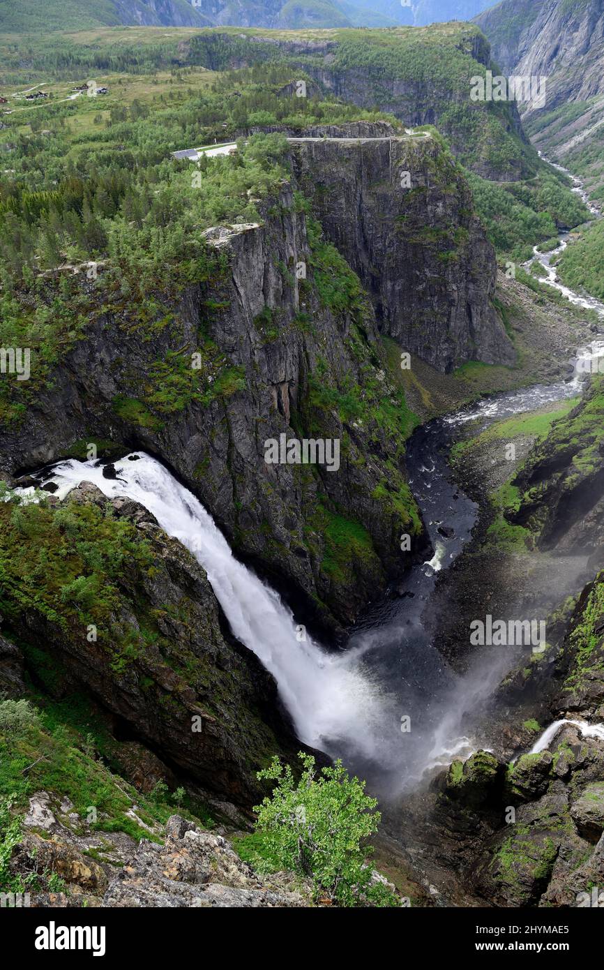 Voringsfossen waterfall, Norway Stock Photo - Alamy
