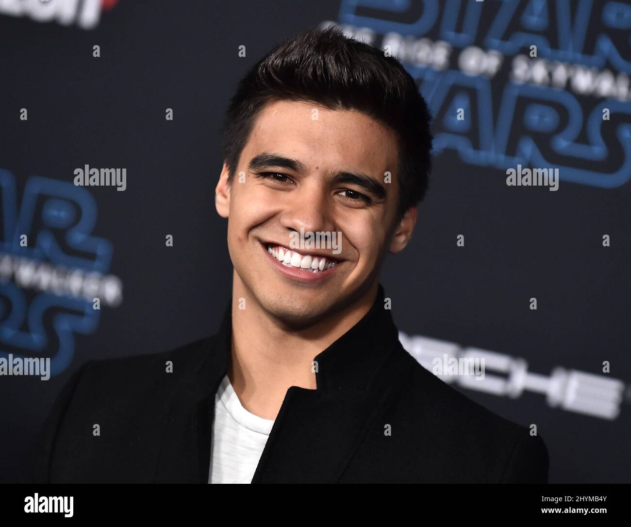 Jordan Buhat attending the World Premiere of Star Wars: The Rise of ...