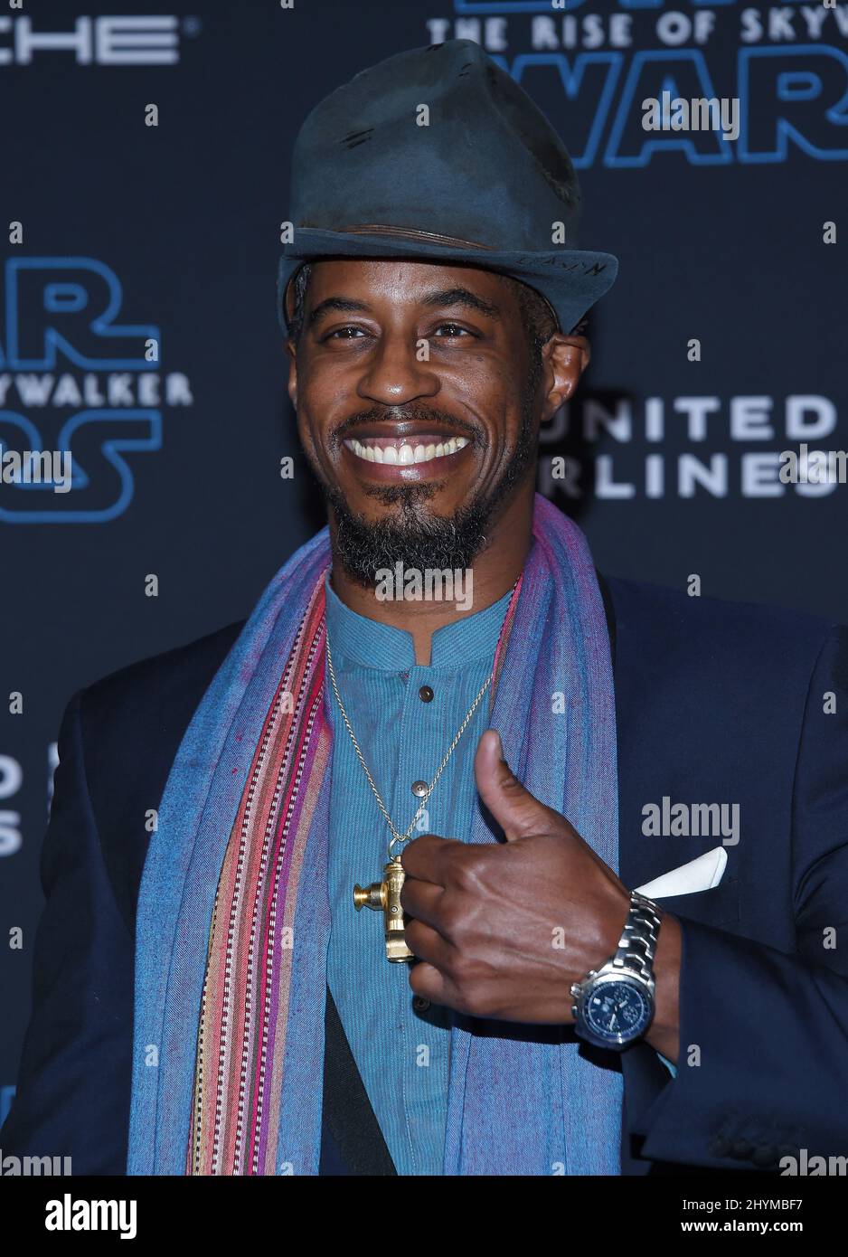 Ahmed Best attending the World Premiere of Star Wars: The Rise of ...