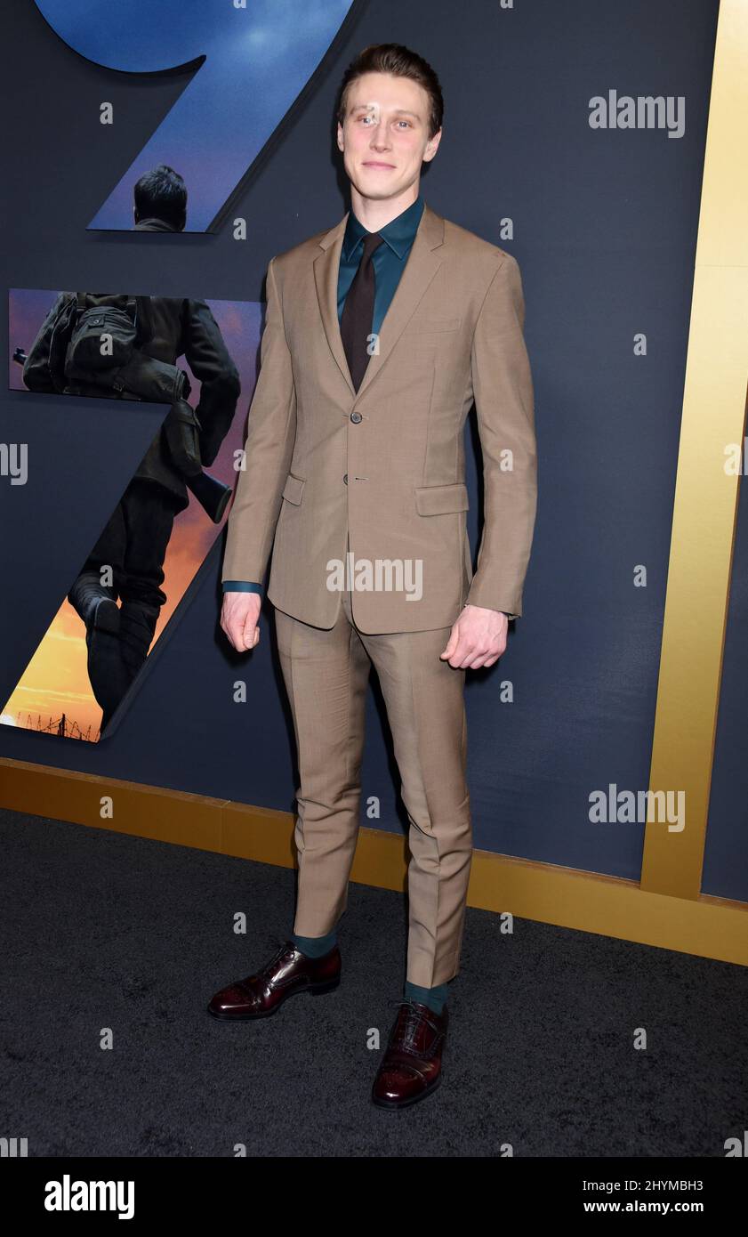 George MacKay at Universal Pictures "1917" Premiere held at the TCL ...