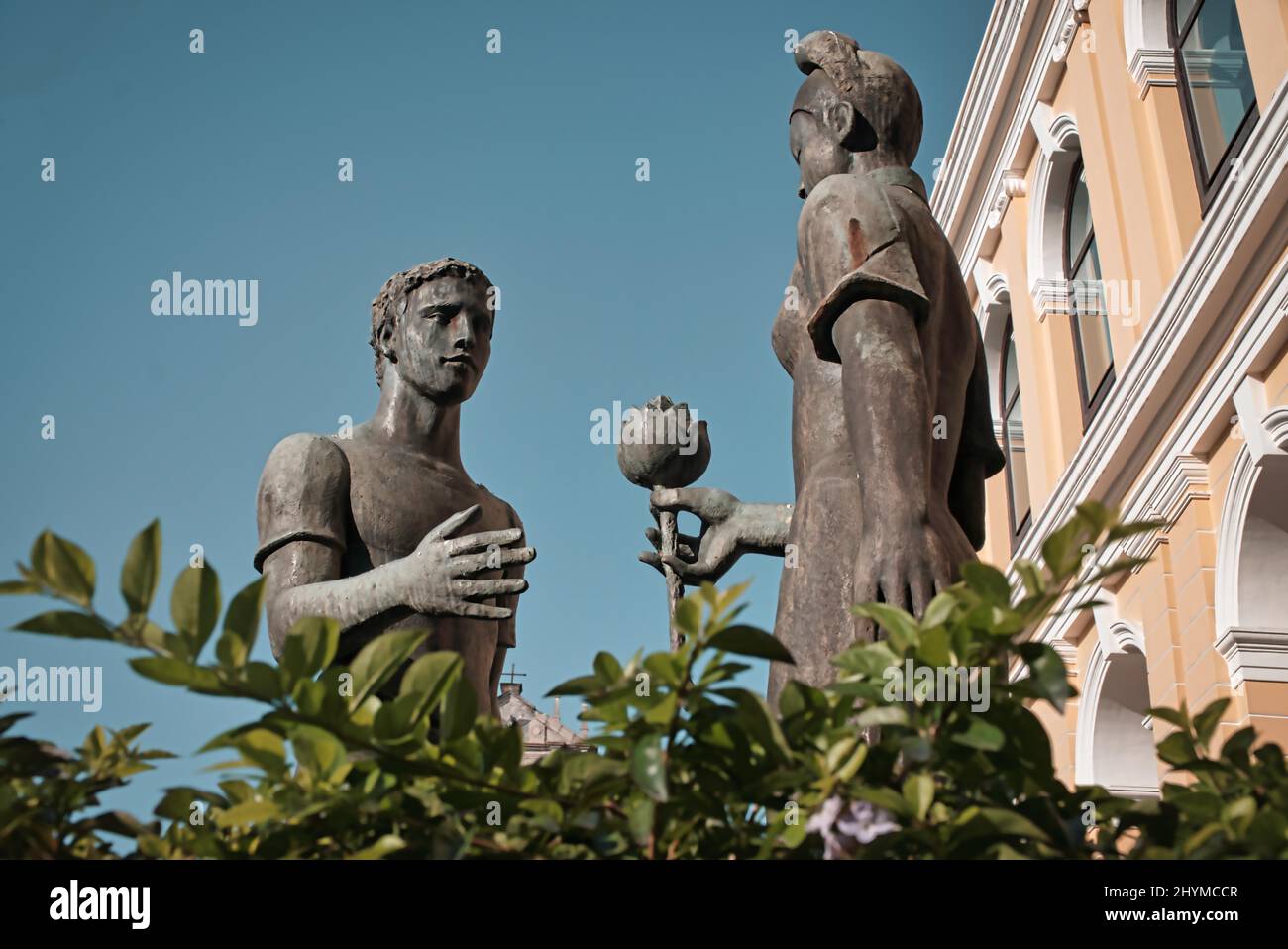Friendship statue, Macau, China Stock Photo - Alamy
