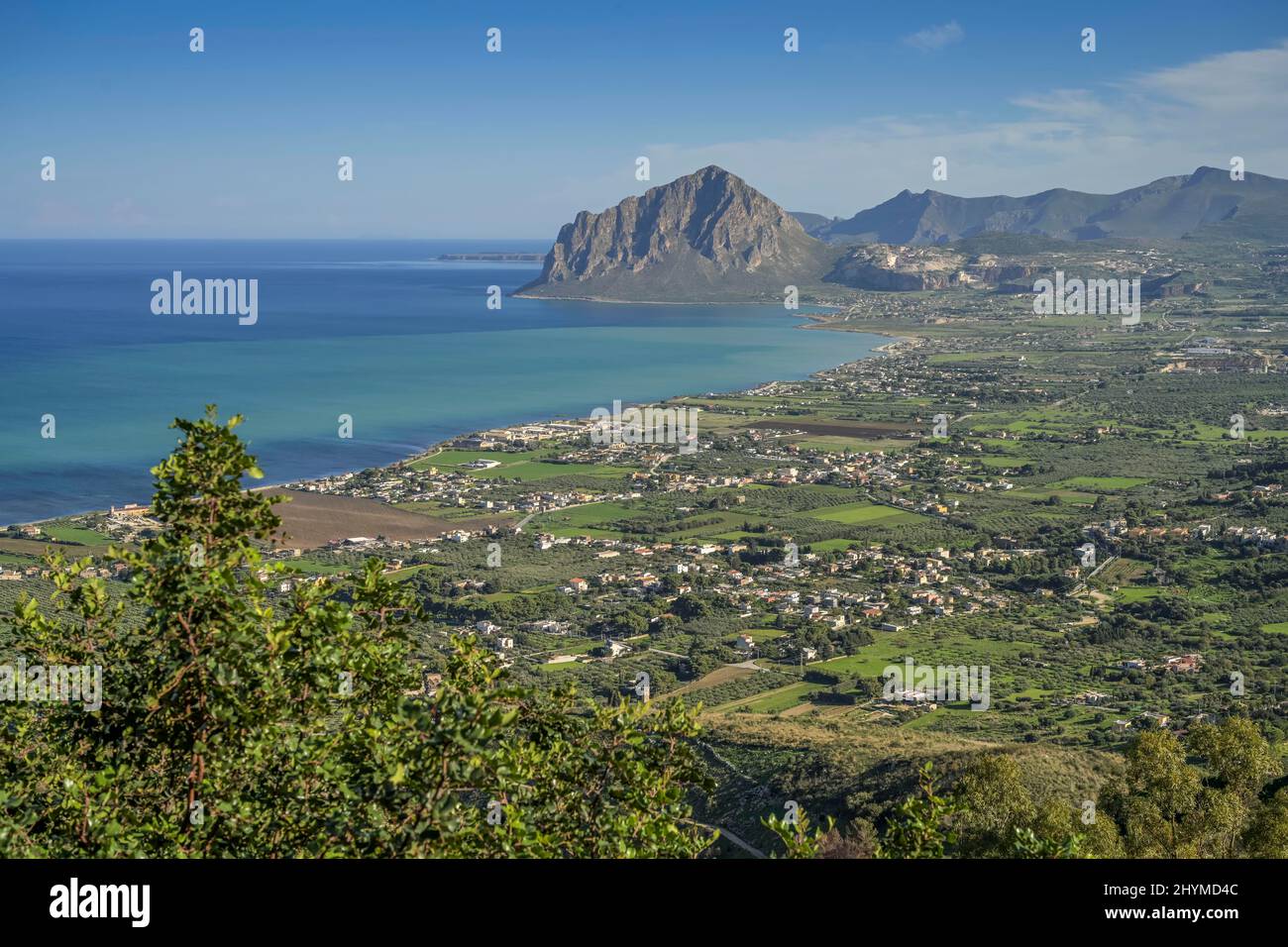 Monte Cofano and Gulf of Bonagia, Sicily, Italy Stock Photo - Alamy