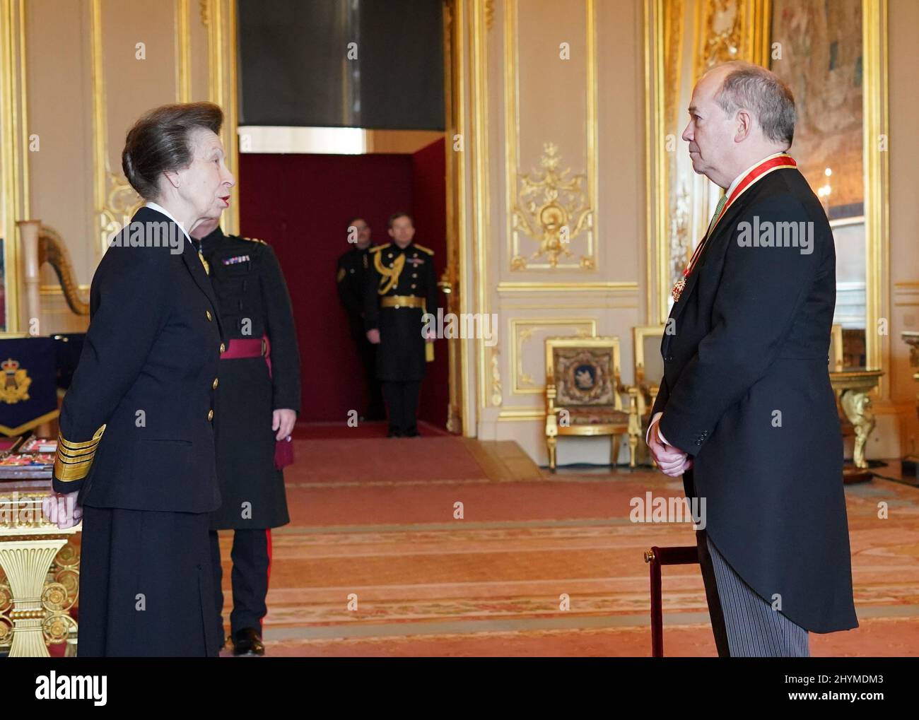 Professor Sir Michael McBride is made a Knight Bachelor by the Princess ...