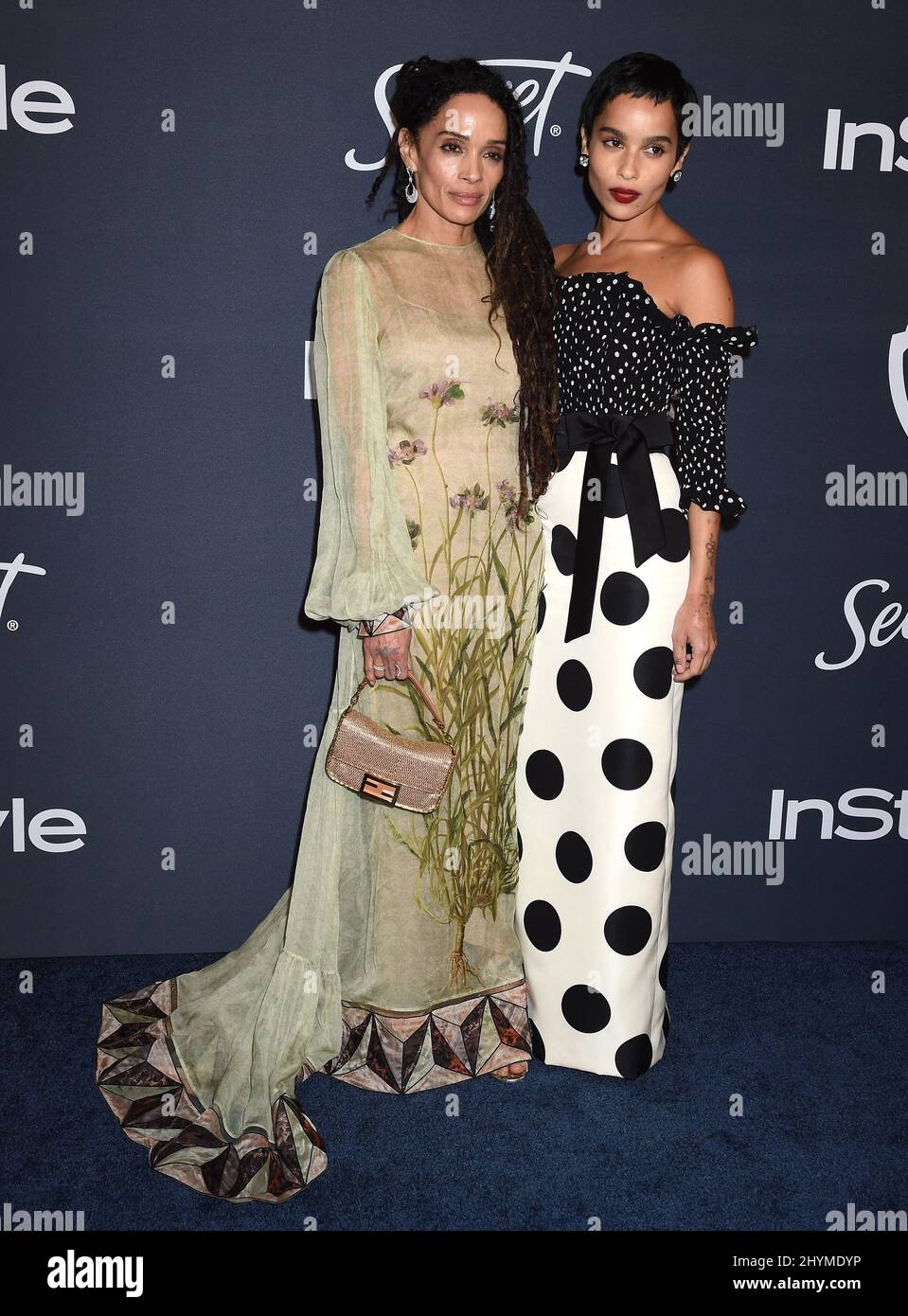 Lisa Bonet and Zoe Kravitz at the Instyle and Warner Bros Golden Globes ...