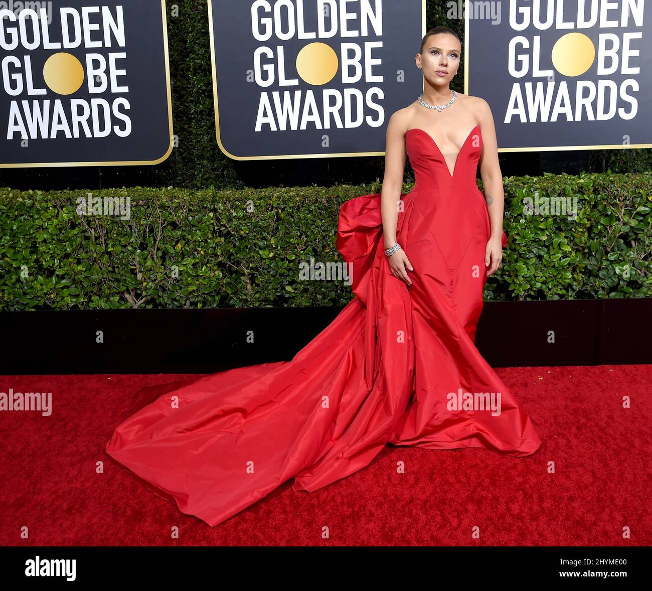 Scarlett Johansson At The 77th Golden Globe Awards Held At The Beverly
