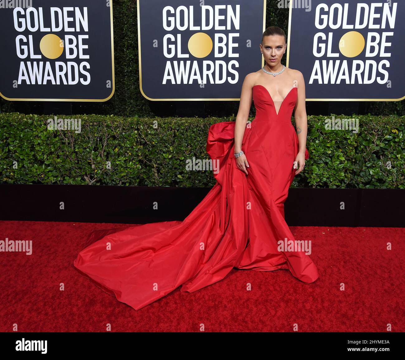 Scarlett Johansson At The 77th Golden Globe Awards Held At The Beverly