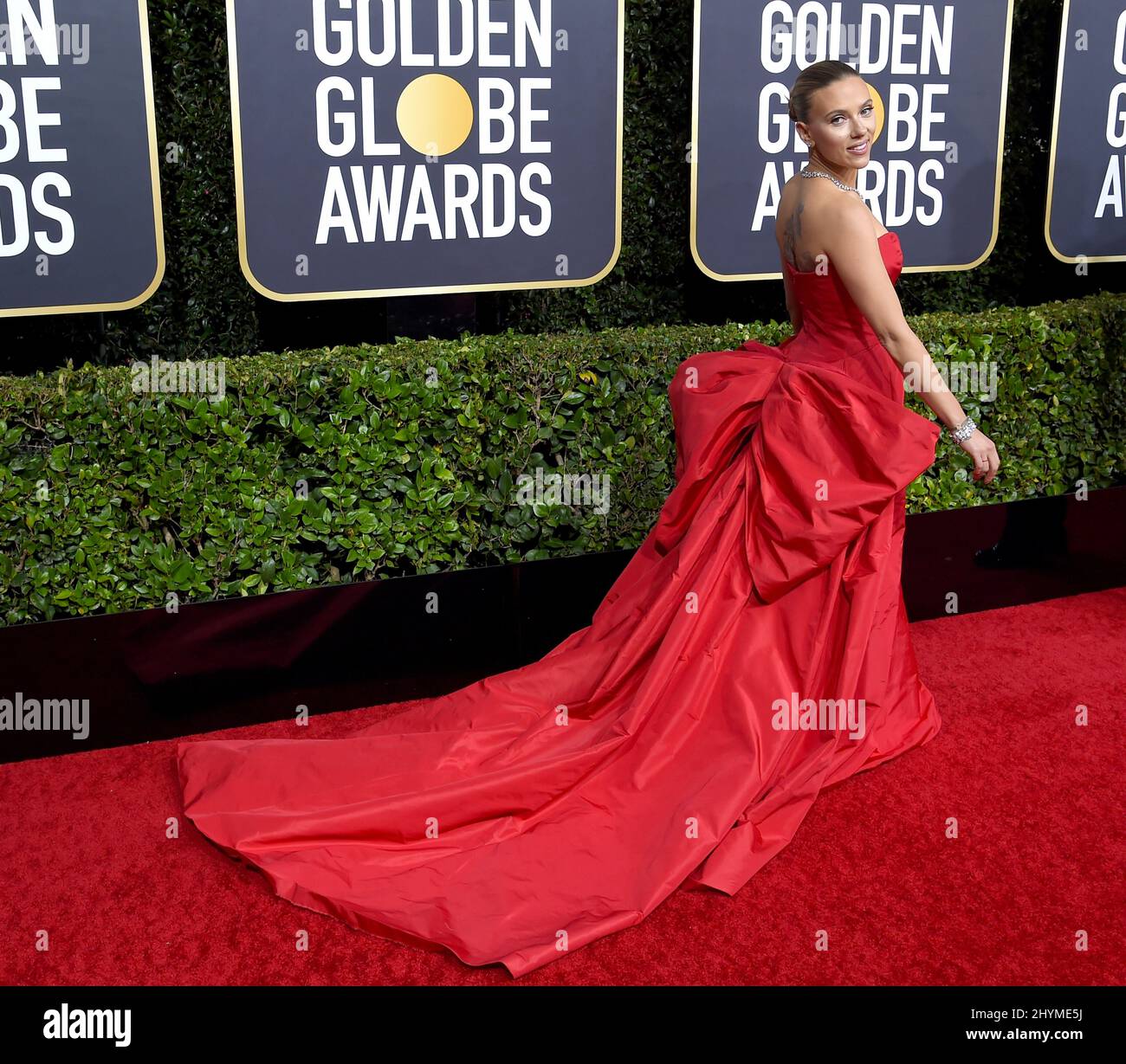 Scarlett Johansson At The 77th Golden Globe Awards Held At The Beverly