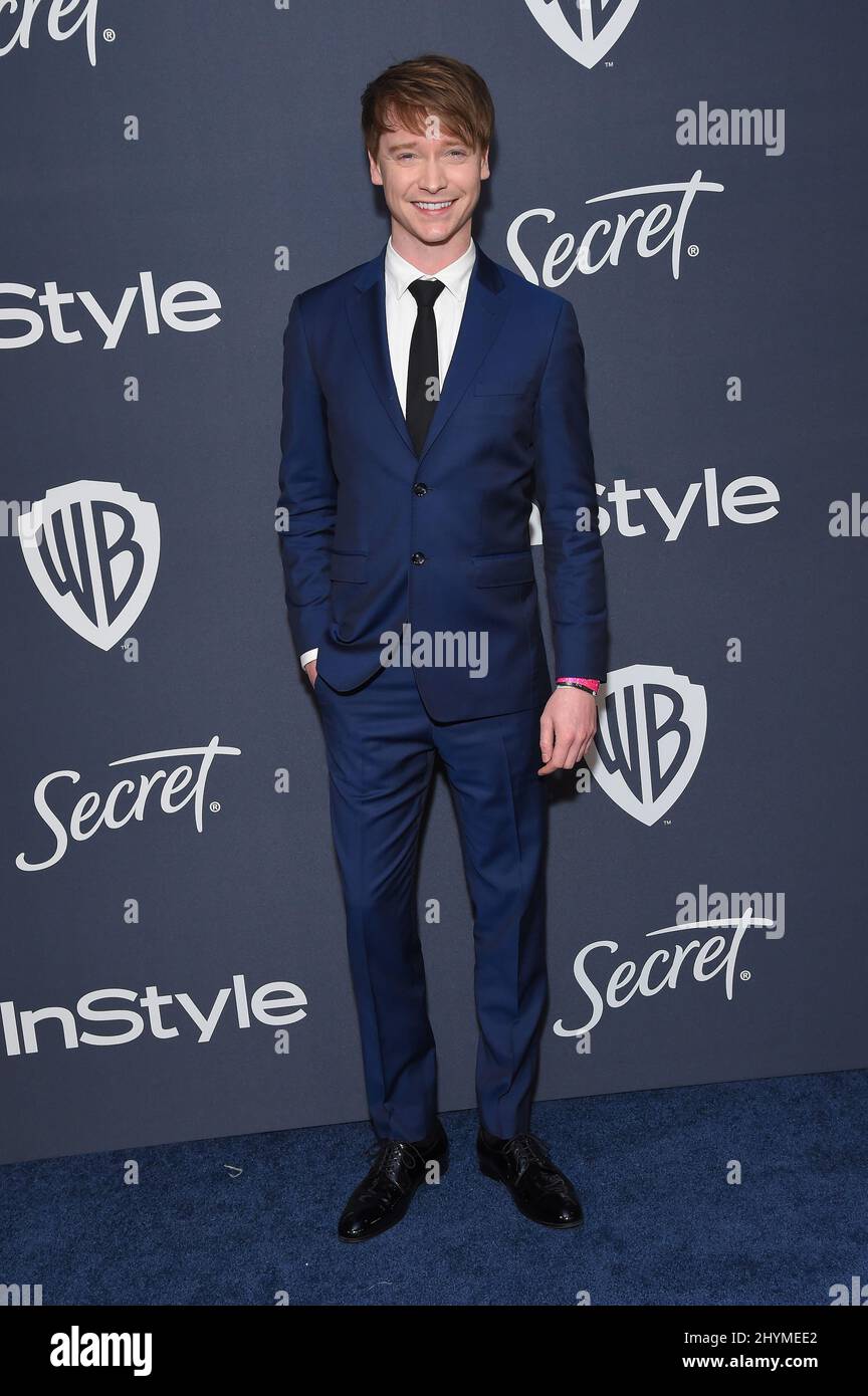 Calum Worthy at the Instyle and Warner Bros Golden Globes After Party ...