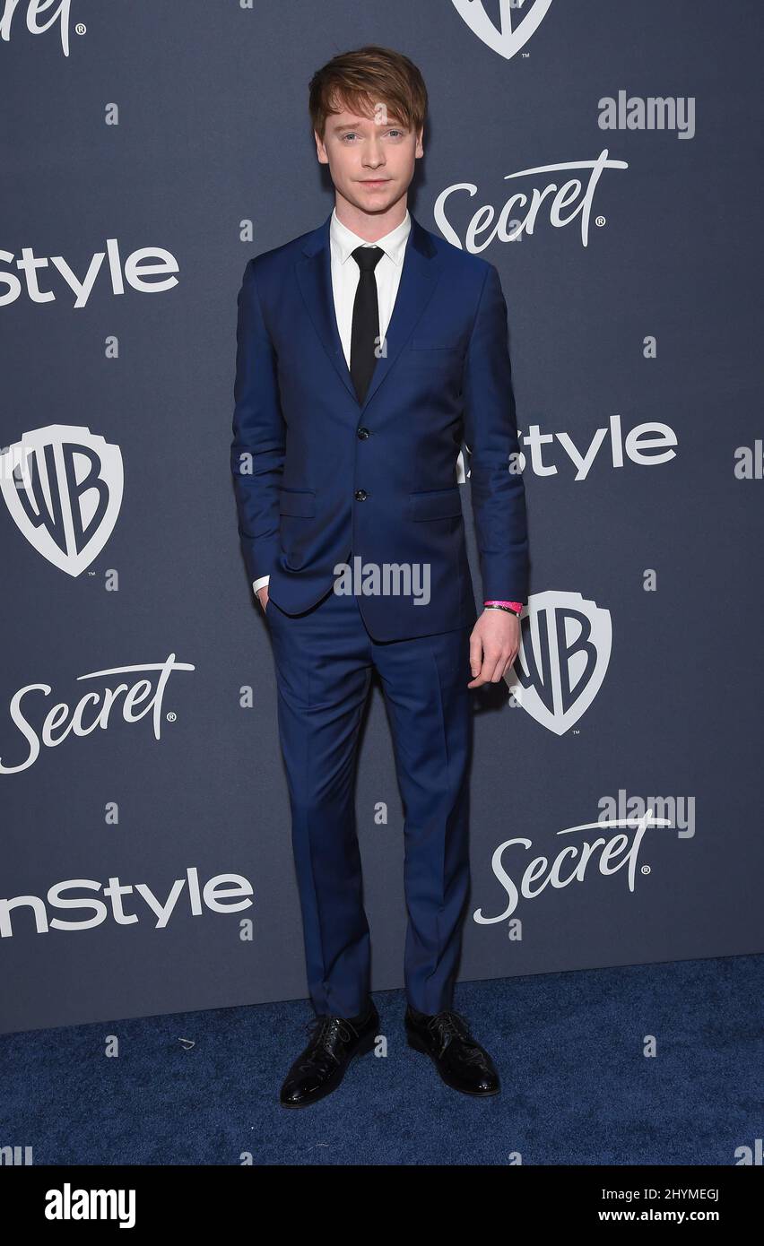 Calum Worthy at the Instyle and Warner Bros Golden Globes After Party ...