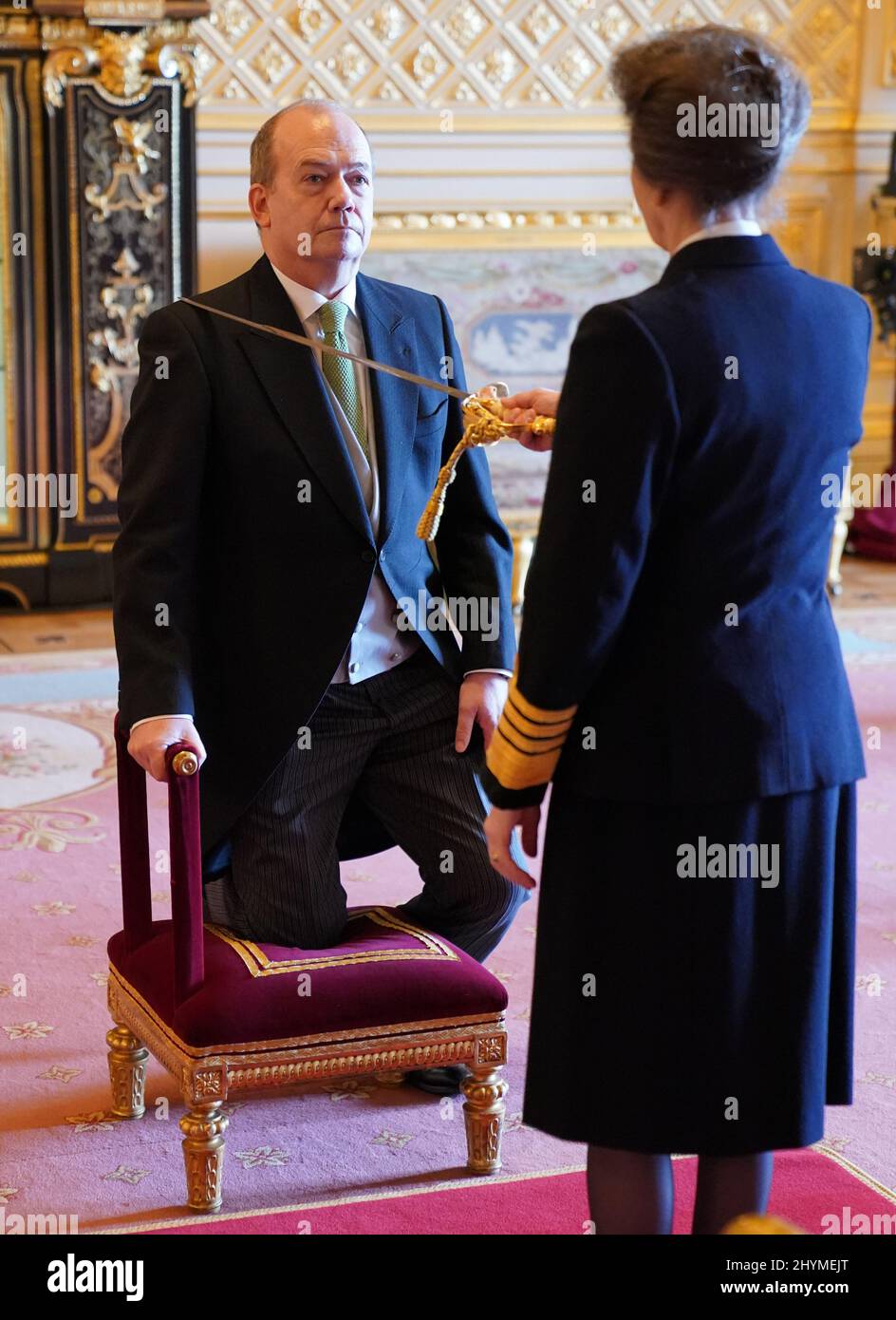 Professor Sir Michael McBride is made a Knight Bachelor by the Princess ...