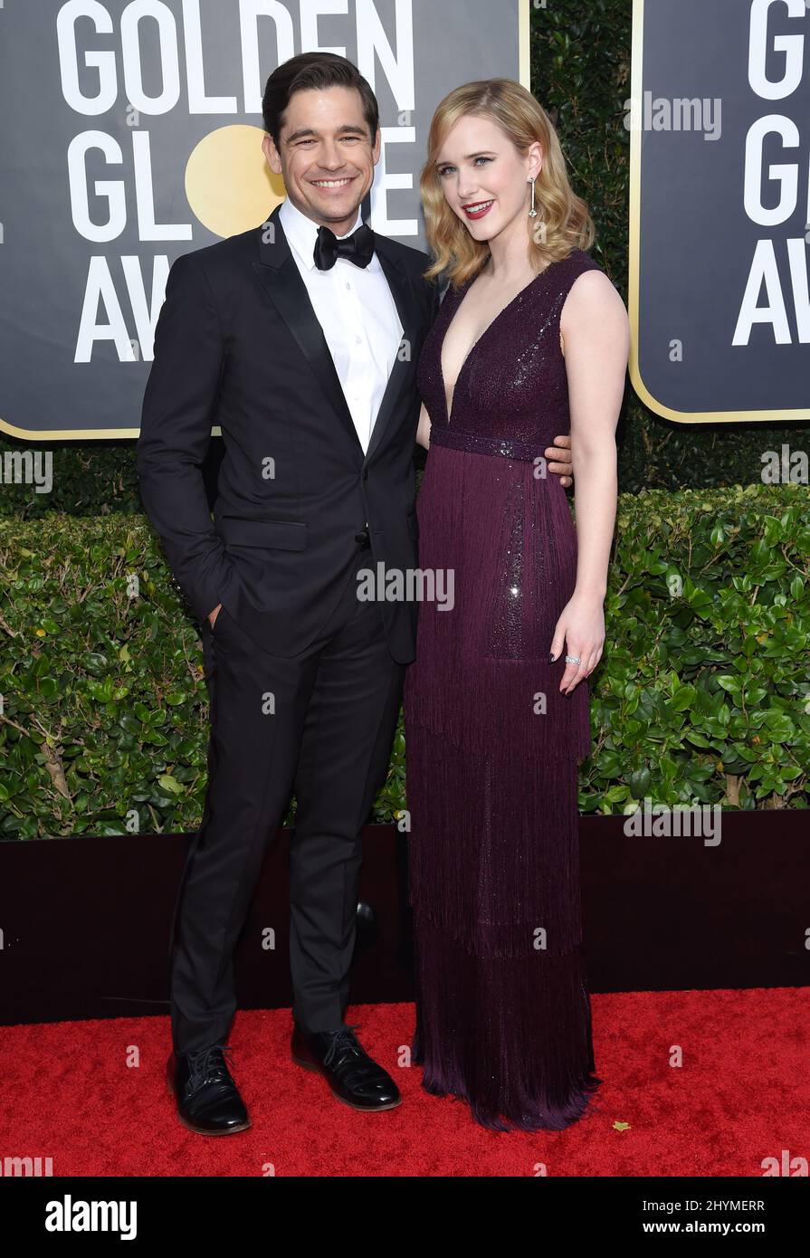 Rachel Brosnahan and Jason Ralph at the 77th Golden Globe Awards held ...