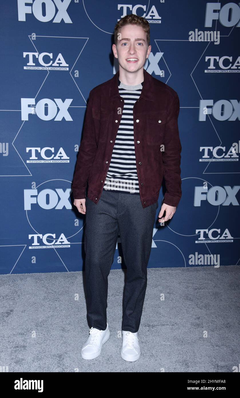 Connor Kalopsis at the FOX Winter TCA 2020 held at the Langham ...