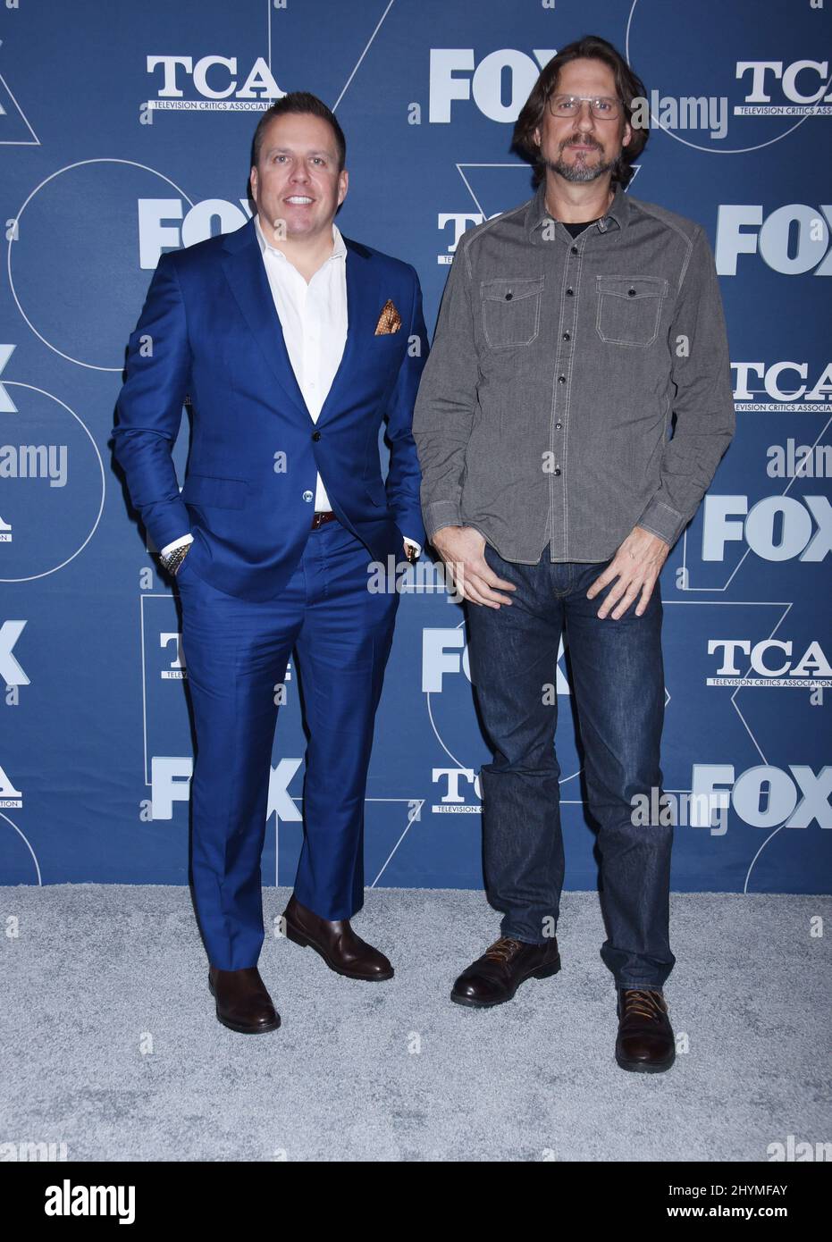 Chris Long and David Ayer at the FOX Winter TCA 2020 held at the ...
