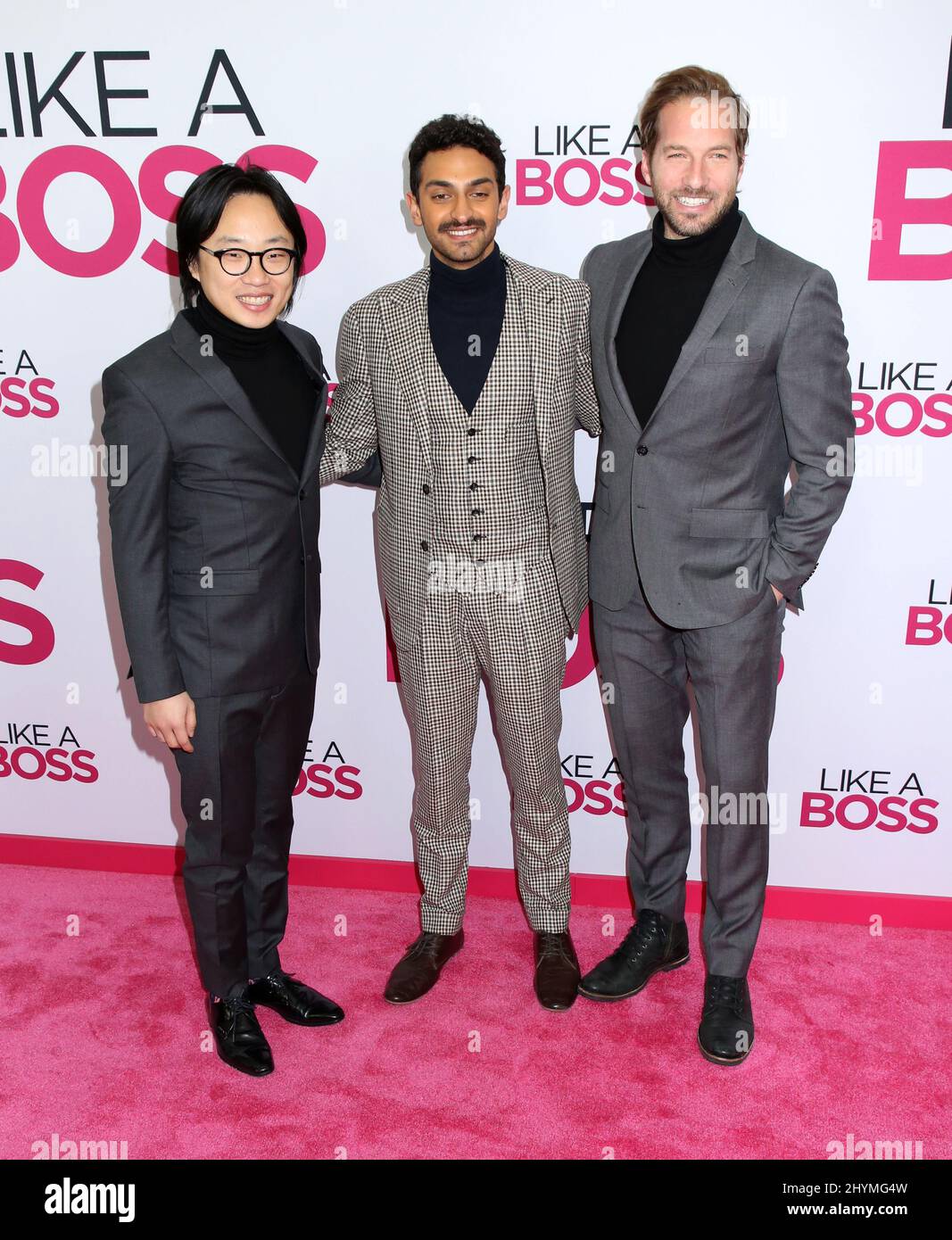 Jimmy O Yang, Karan Soni & Ryan Hansen attending the 'Like A Boss' New ...