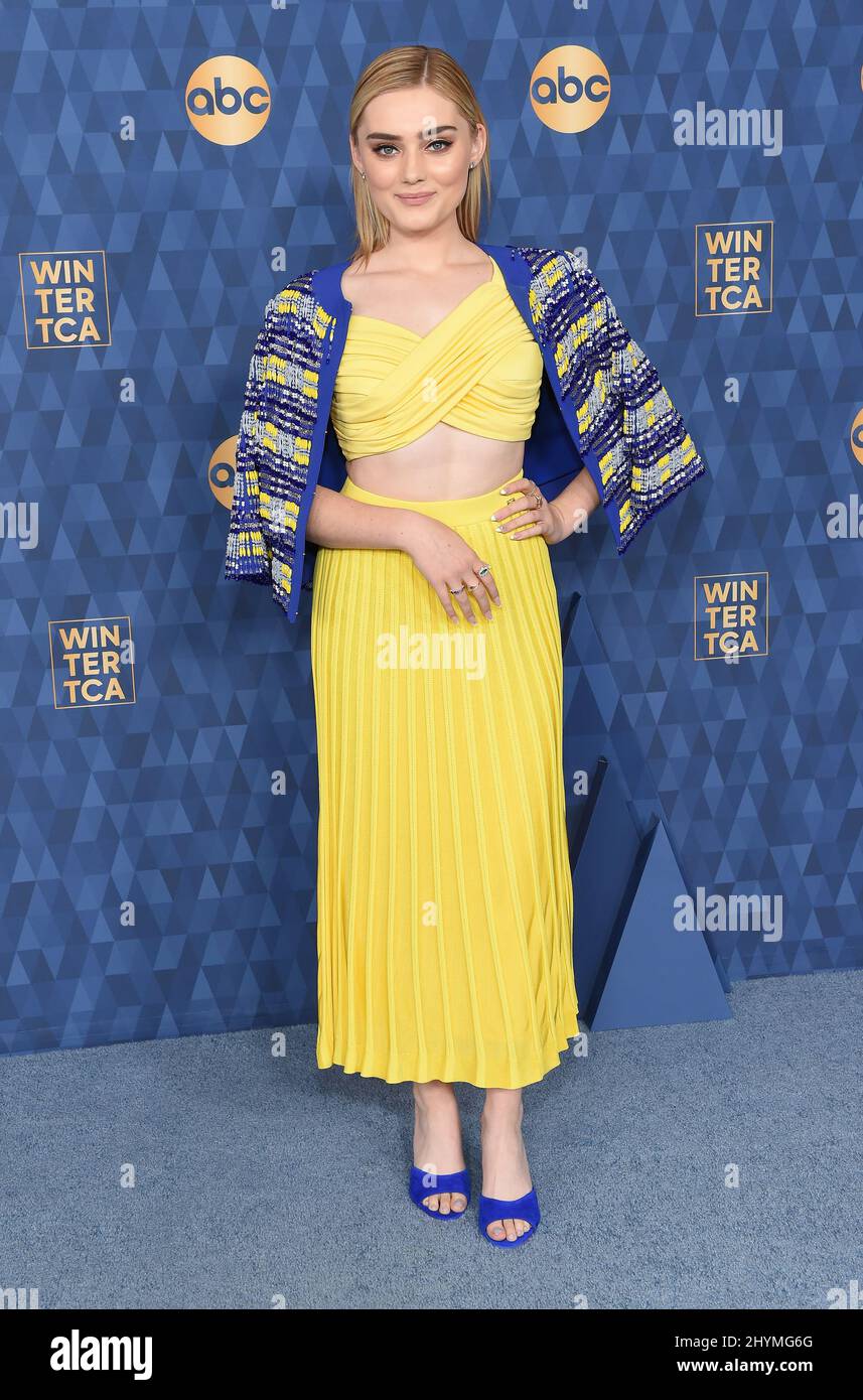 Meg Donnelly at the ABC Winter TCA 2020 Arrivals Carpet held at the ...