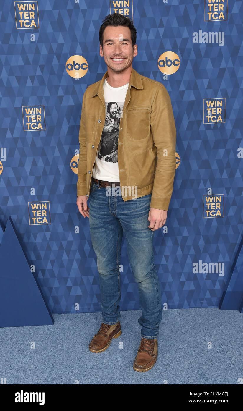 Jay Hayden at the ABC Winter TCA 2020 Arrivals Carpet held at the ...