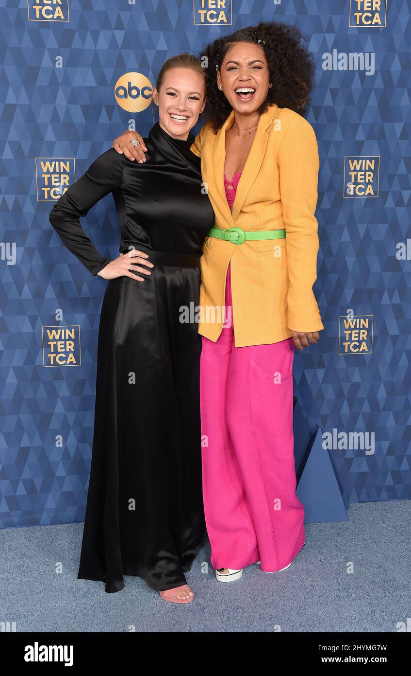 Danielle Savreand Barrett Doss at the ABC Winter TCA 2020 Arrivals ...