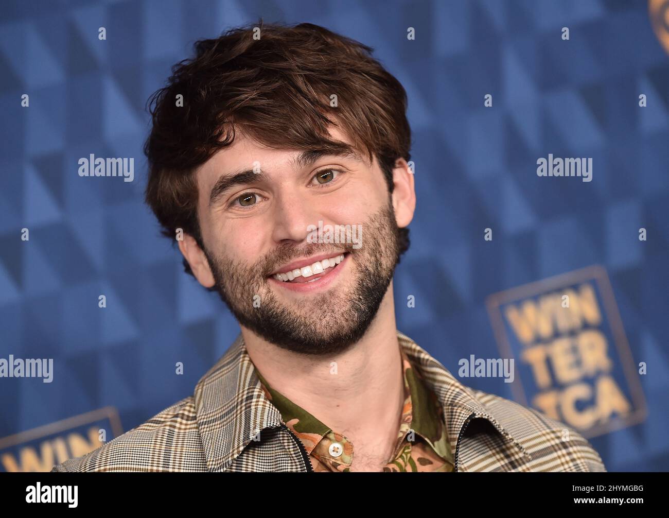 Jake Borelli at the ABC Winter TCA 2020 Arrivals Carpet held at the ...