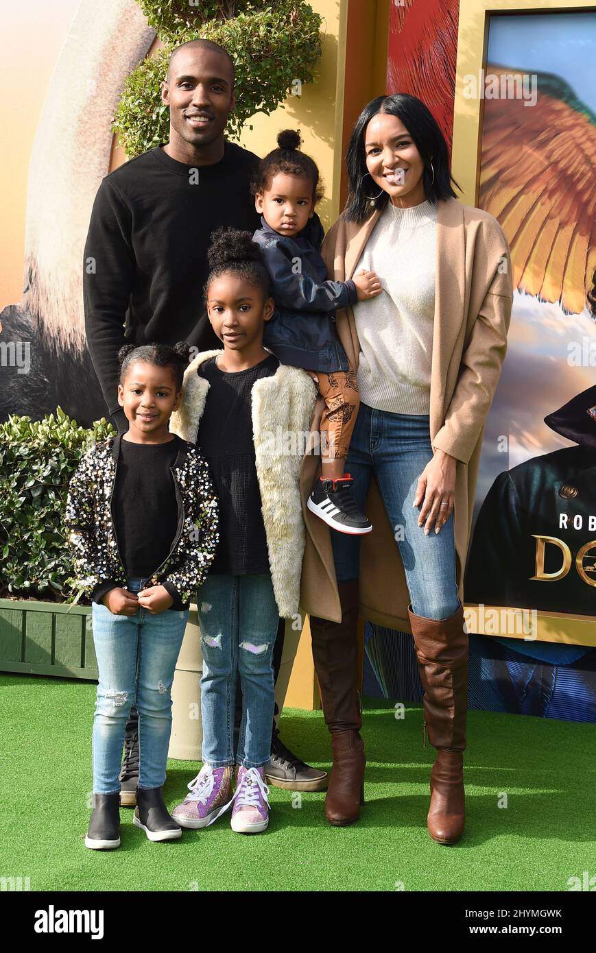 Lizzy Mathis and Isa Rahman at the "Dolittle" Los Angeles premiere held ...